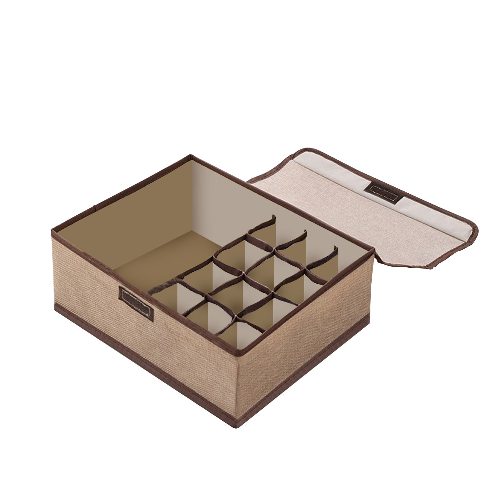 Premium Fabric Storage Box with Lid and Dividers Ideal for Organizing ...