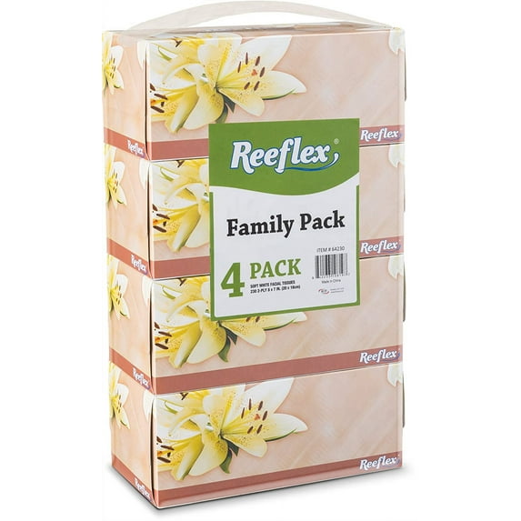 Premium Facial Tissues 230 Sheets Per Box, 2-Ply Soft Touch, Gentle and ...