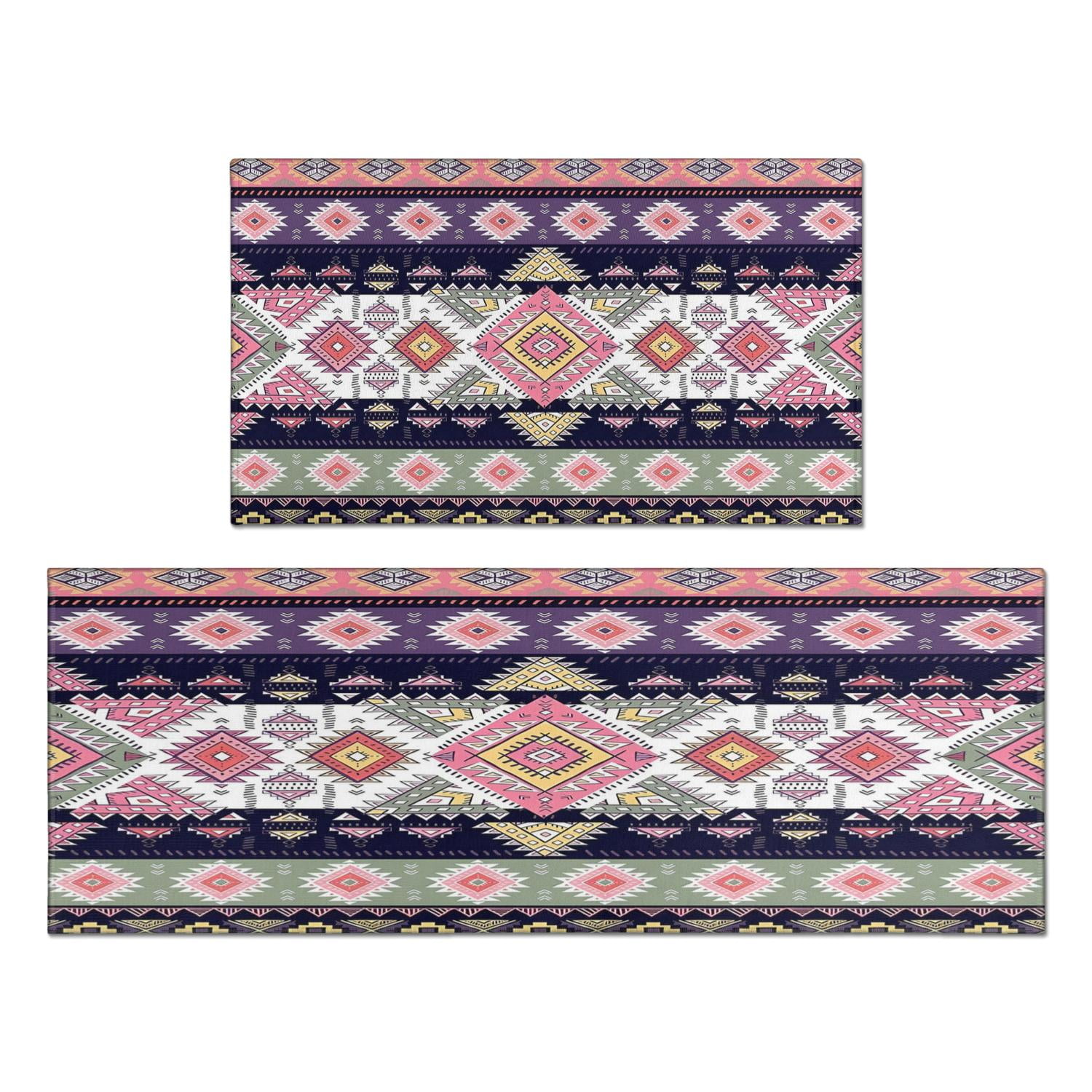 Premium Farmhouse Moroccan Throw Rug - Soft, Non-Slip Low-Pile Kitchen ...