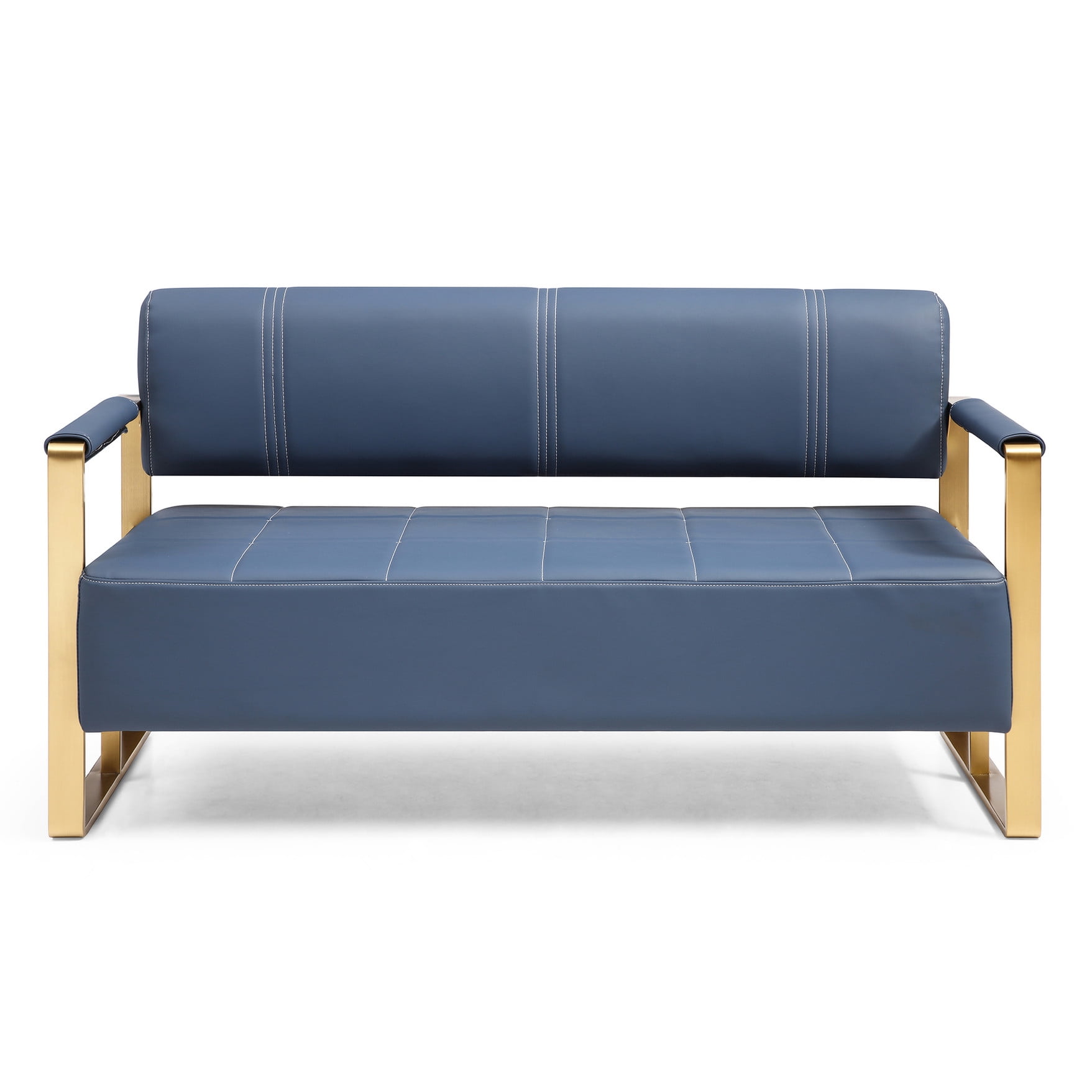 Premium Faux Bonded Leather Sofa - Light Luxury Appearance - For Small ...