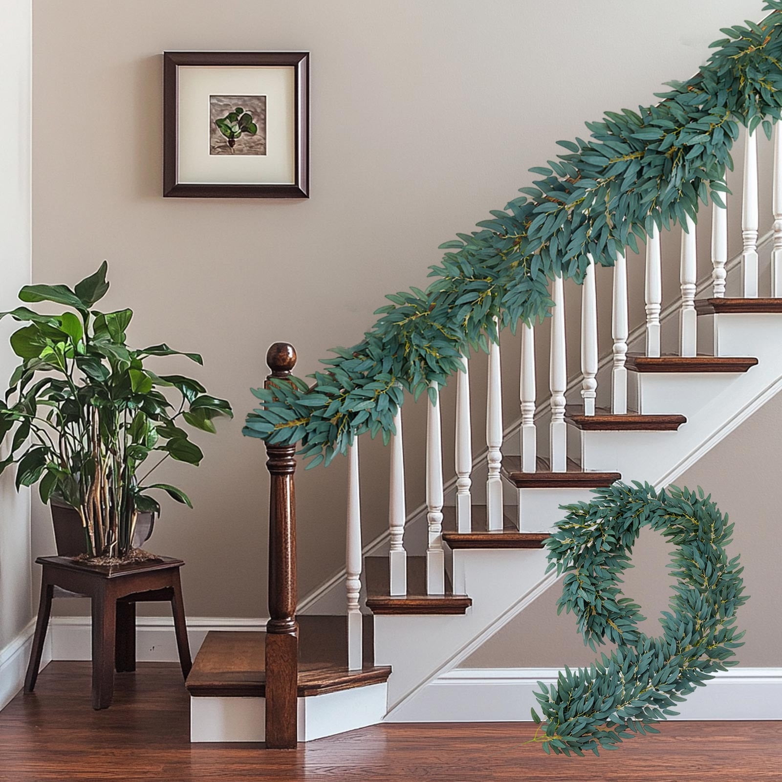 Premium Faux Rattan Flower Garland - 200cm Realistic Artificial ...