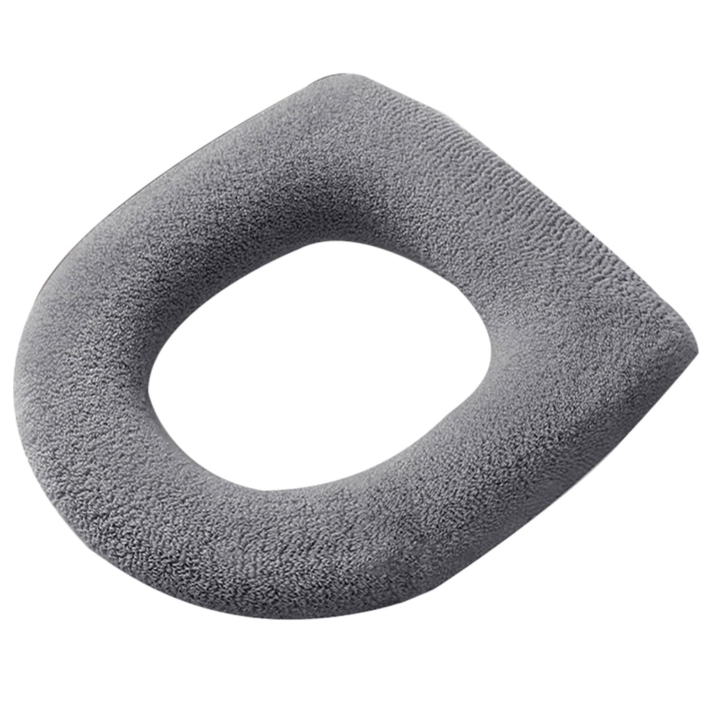 Premium Fiber Toilet Seat Cover Easy Gripping Handle Machine Washable ...