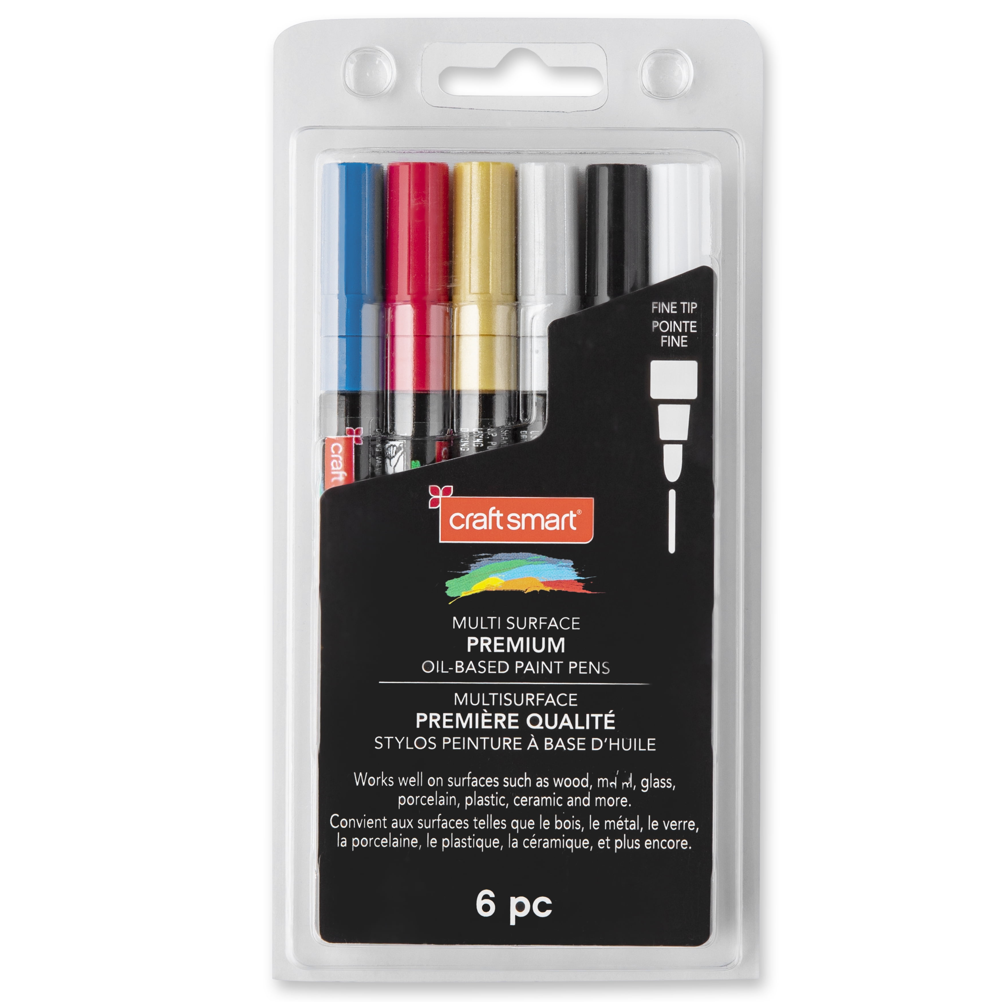 Premium Fine Tip Oil-Based Paint Pens by Craft Smart® 6ct - Walmart.com