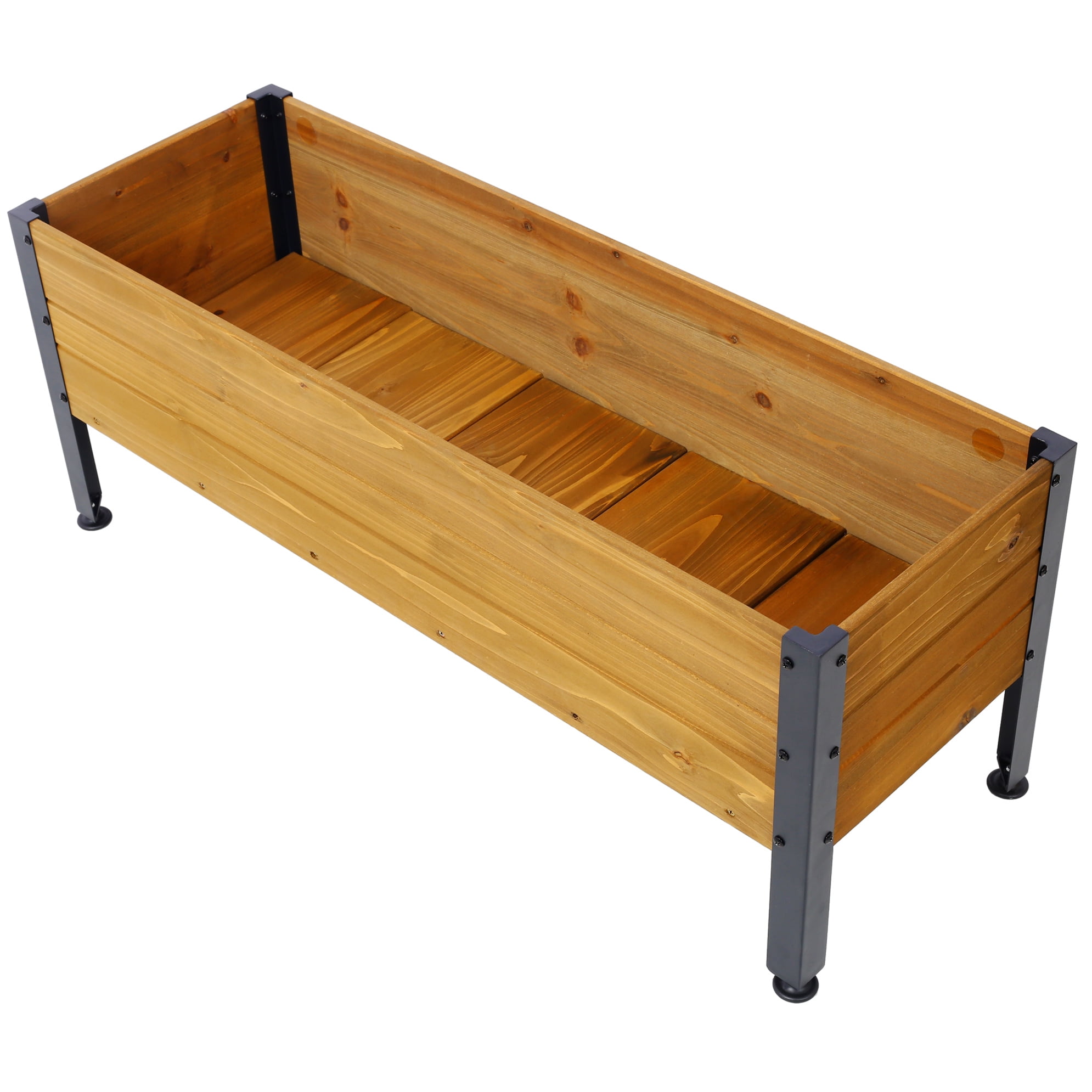Premium Fir Wood Raised Garden Planter Box with Metal Legs – Child ...