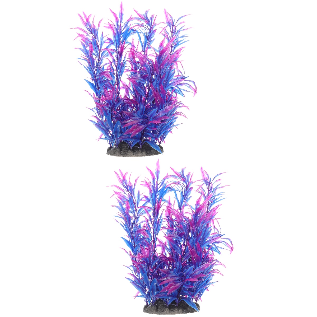 Premium Fish Accessories 2 PCS Aquarium Landscaping Artificial Plants ...