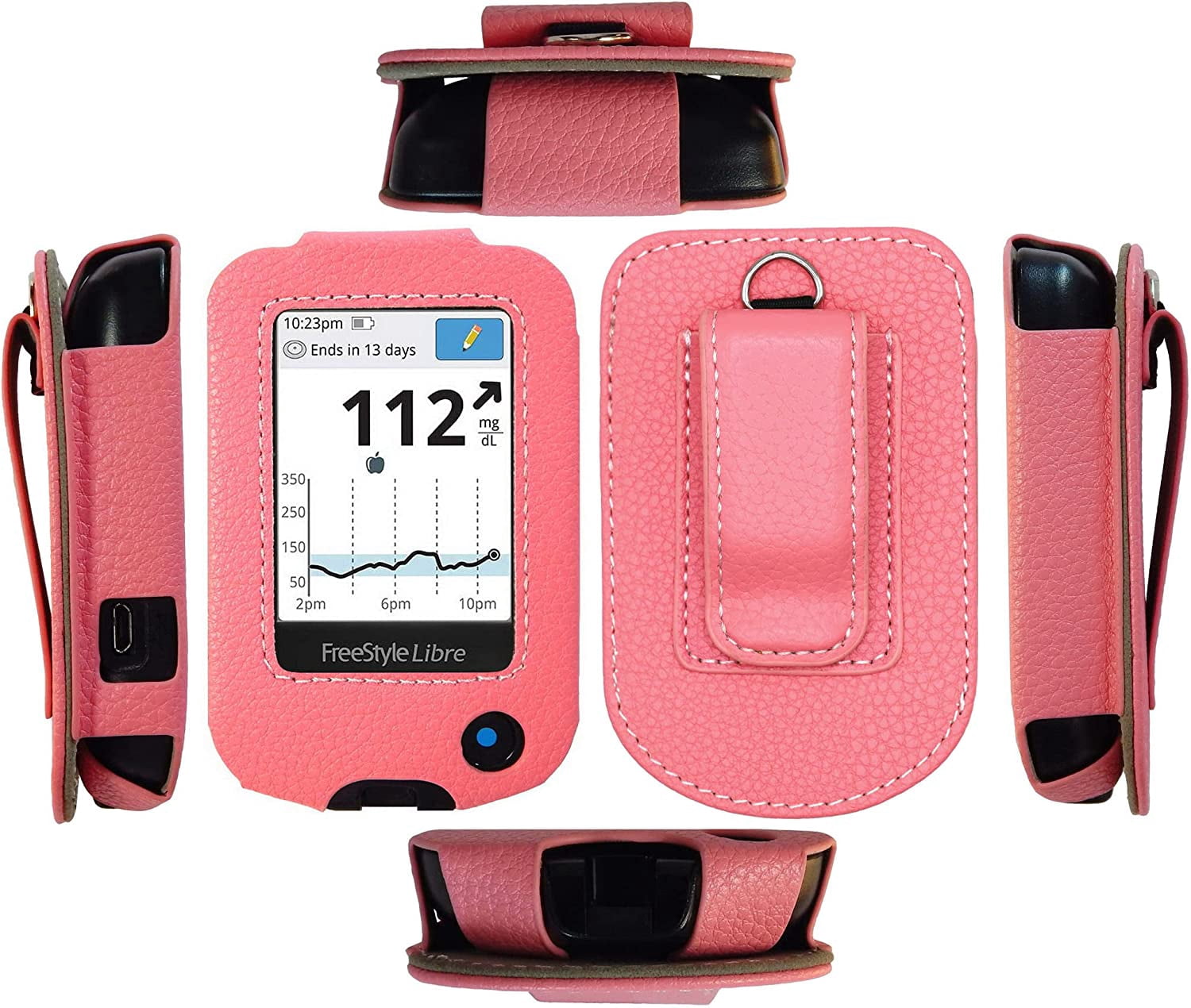 Premium Fitted Leather Case with Screen Protector, Belt Clip,Carabiner ...