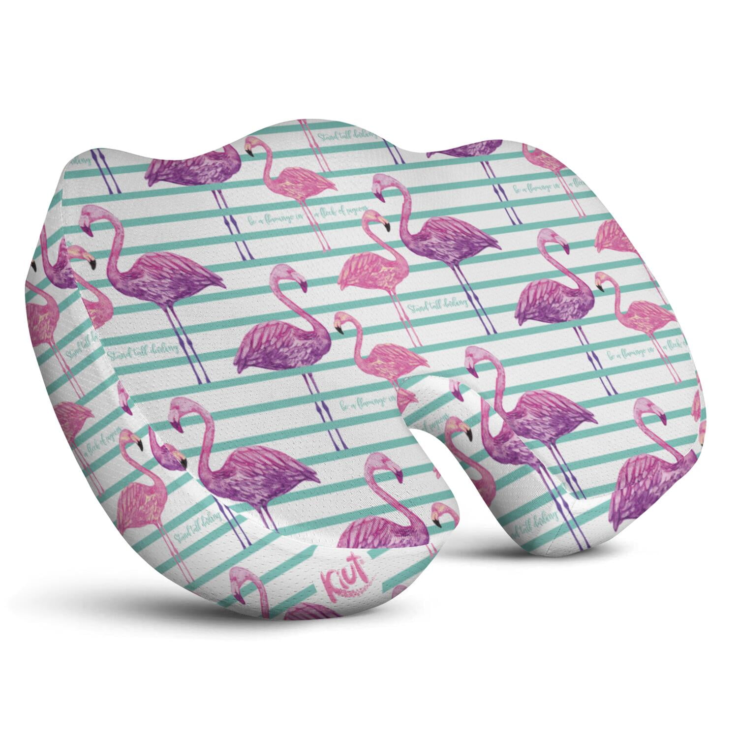 Premium Flamingo Pattern Memory Foam Seat Cushion Ergonomic Chair Pad ...