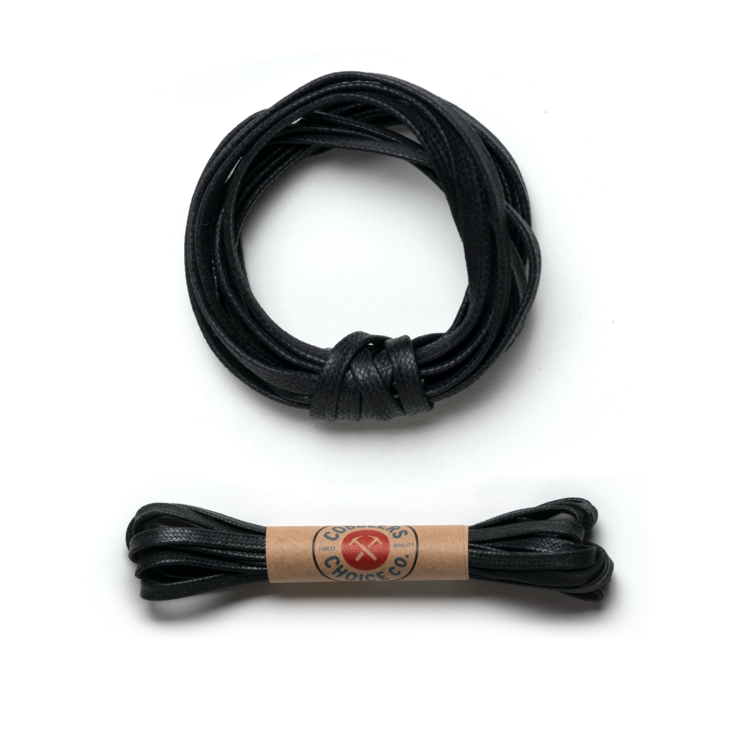 Premium Flat Waxed Cotton Boot Laces - Cobbler's Choice Shoe Laces ...