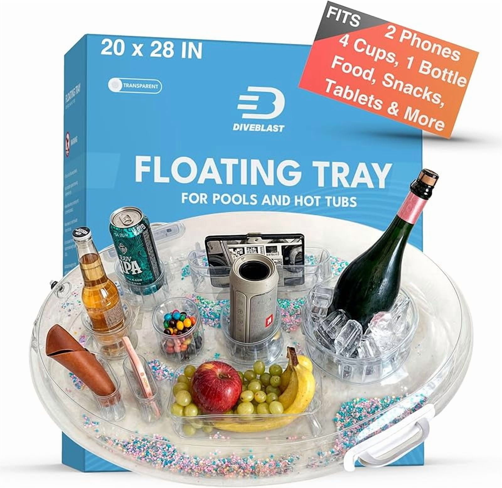 Premium Floating Drink Holder for Pool, Hot Tub Accessories for Adults ...