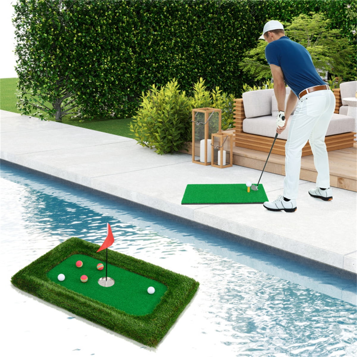 Premium Floating Golf Gift Set - Complete Water Golf Kit with Authentic ...