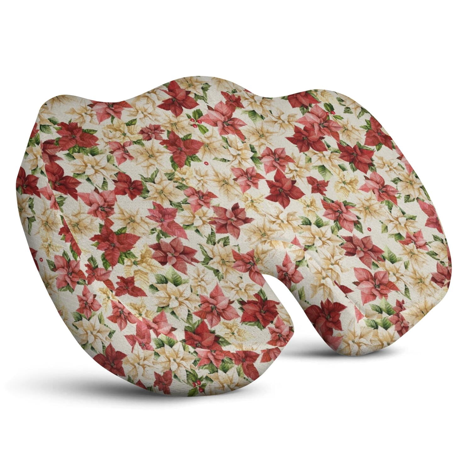 Premium Floral Pattern Memory Foam Seat Cushion Ergonomic Chair Pad for ...