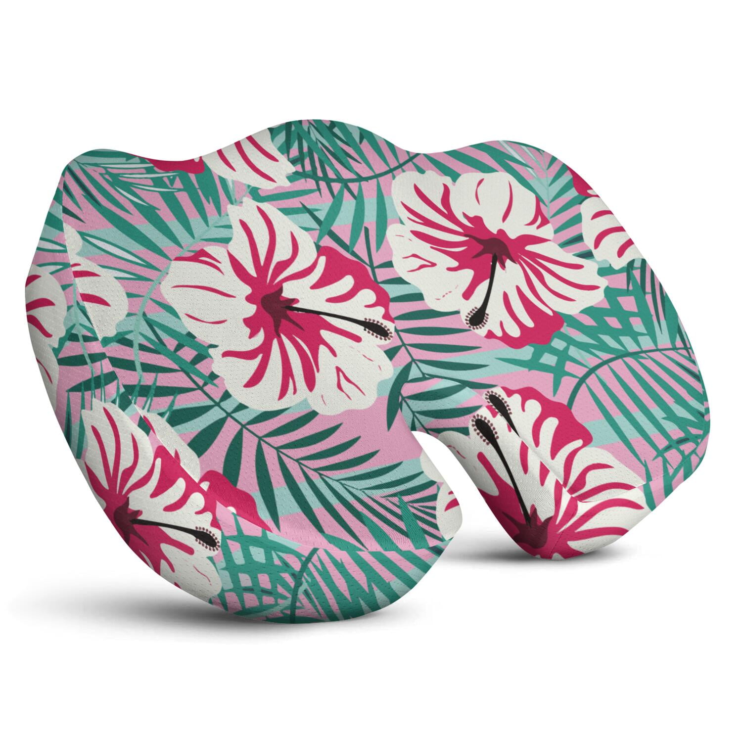 Premium Floral Pattern Memory Foam Seat Cushion Ergonomic Chair Pad for ...