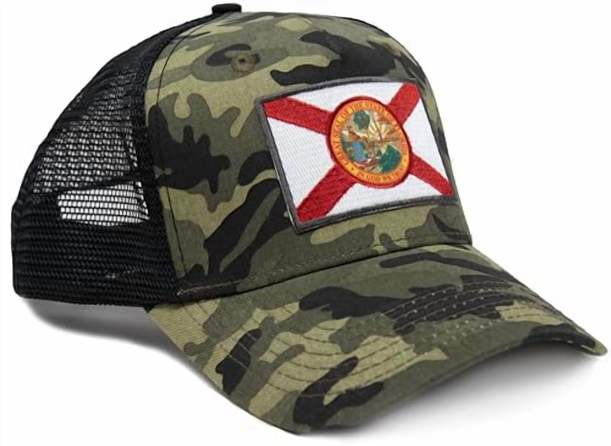 Premium Florida Flag Hat for Men and Women – Snapback Trucker Baseball ...