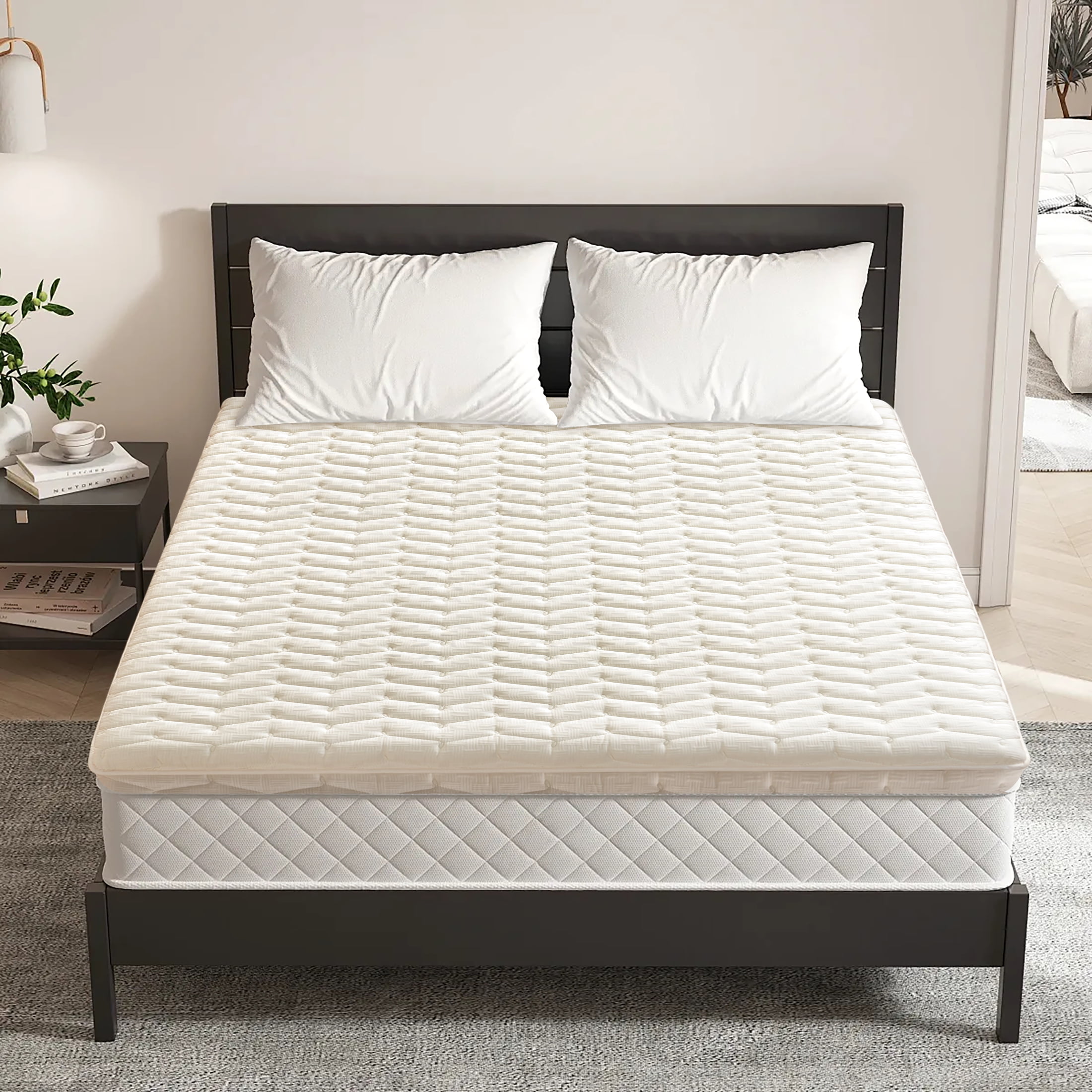 Premium Foam Mattress Topper -Thick 9-Layer Modern Topper,Breathable ...