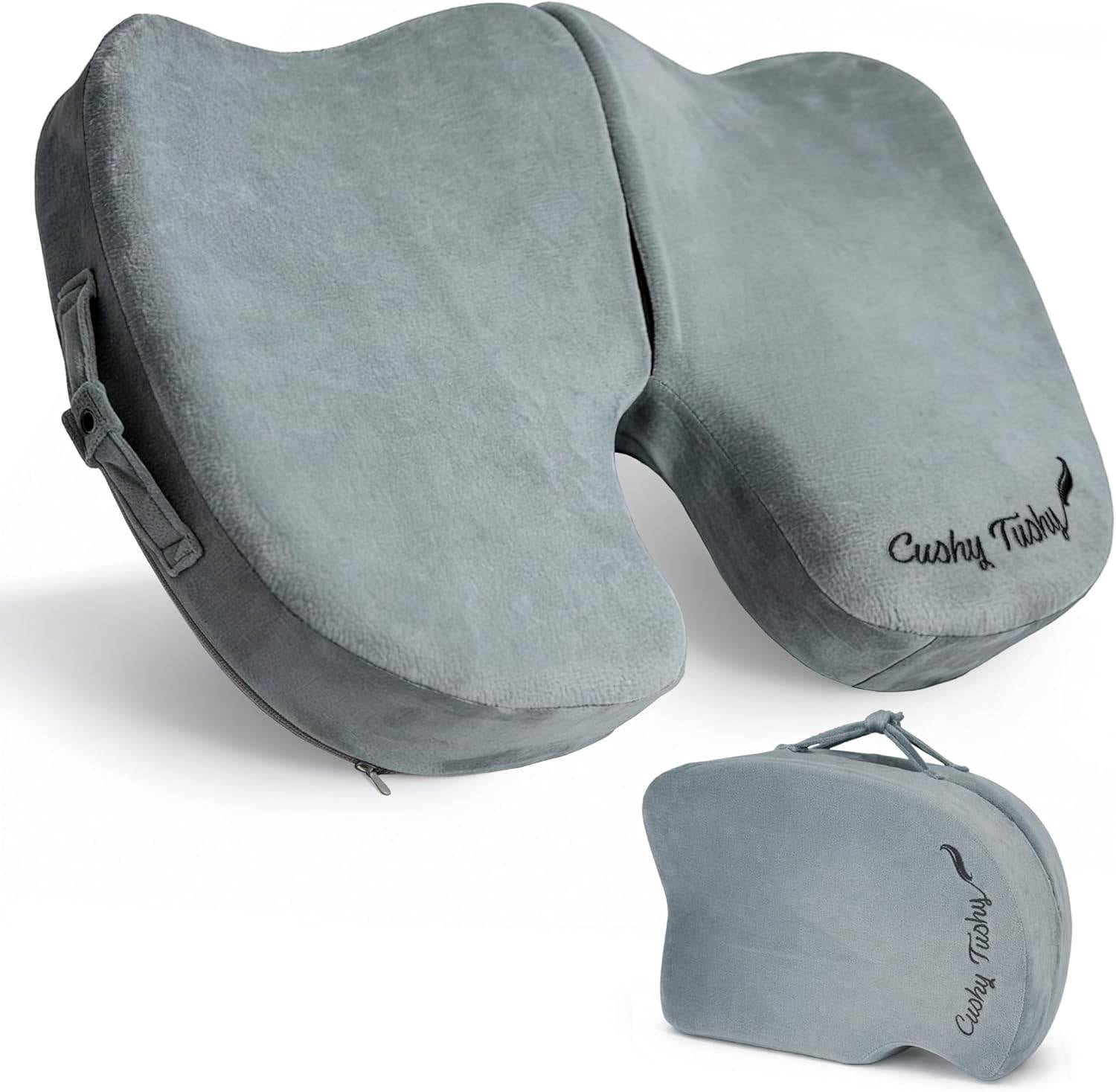 Premium Foldable Travel Seat Cushion – Memory Foam for Lower Back ...