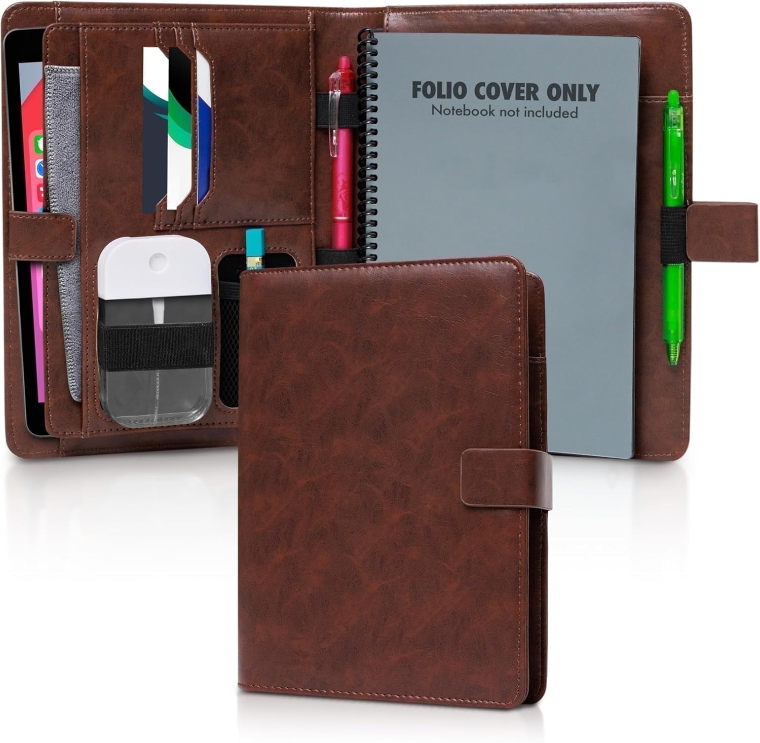 Premium Folio Cover Compatible with Rocketbook, Hobonichi Cousin, Stalogy and Midori MD Planners ...