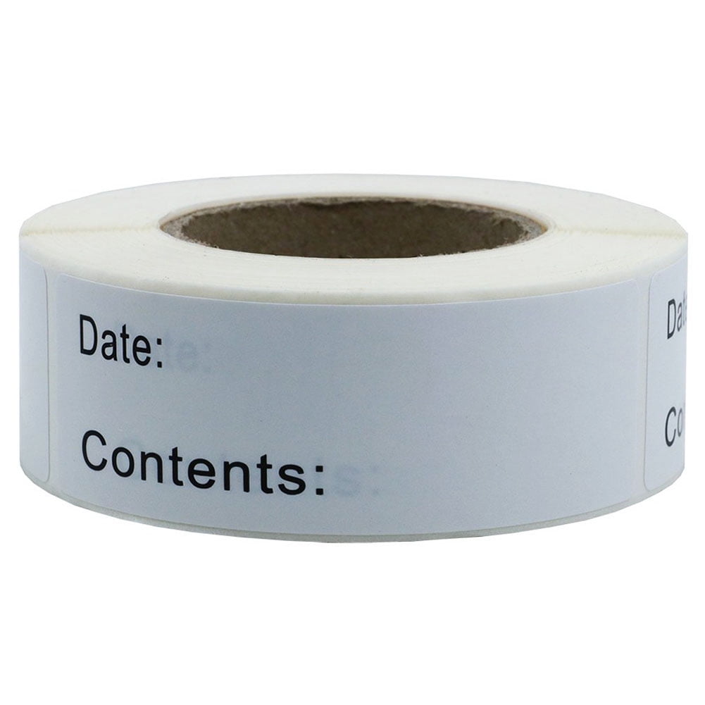 Premium Food Storage Labels for Freezer & Fridge Use - 125 Pieces per ...