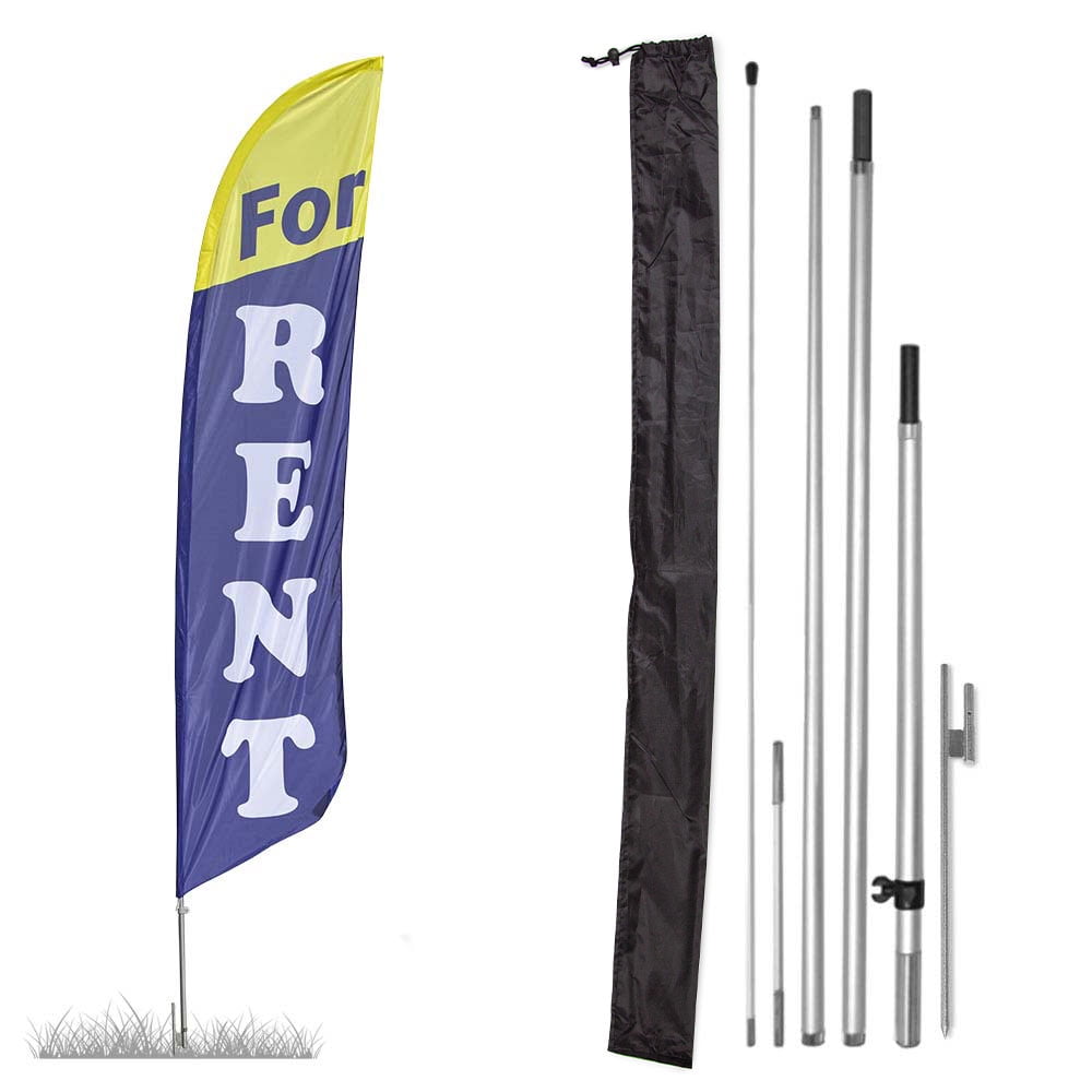 Premium For Rent Feather Flag Kit - Includes 13ft Sectional Aviation ...