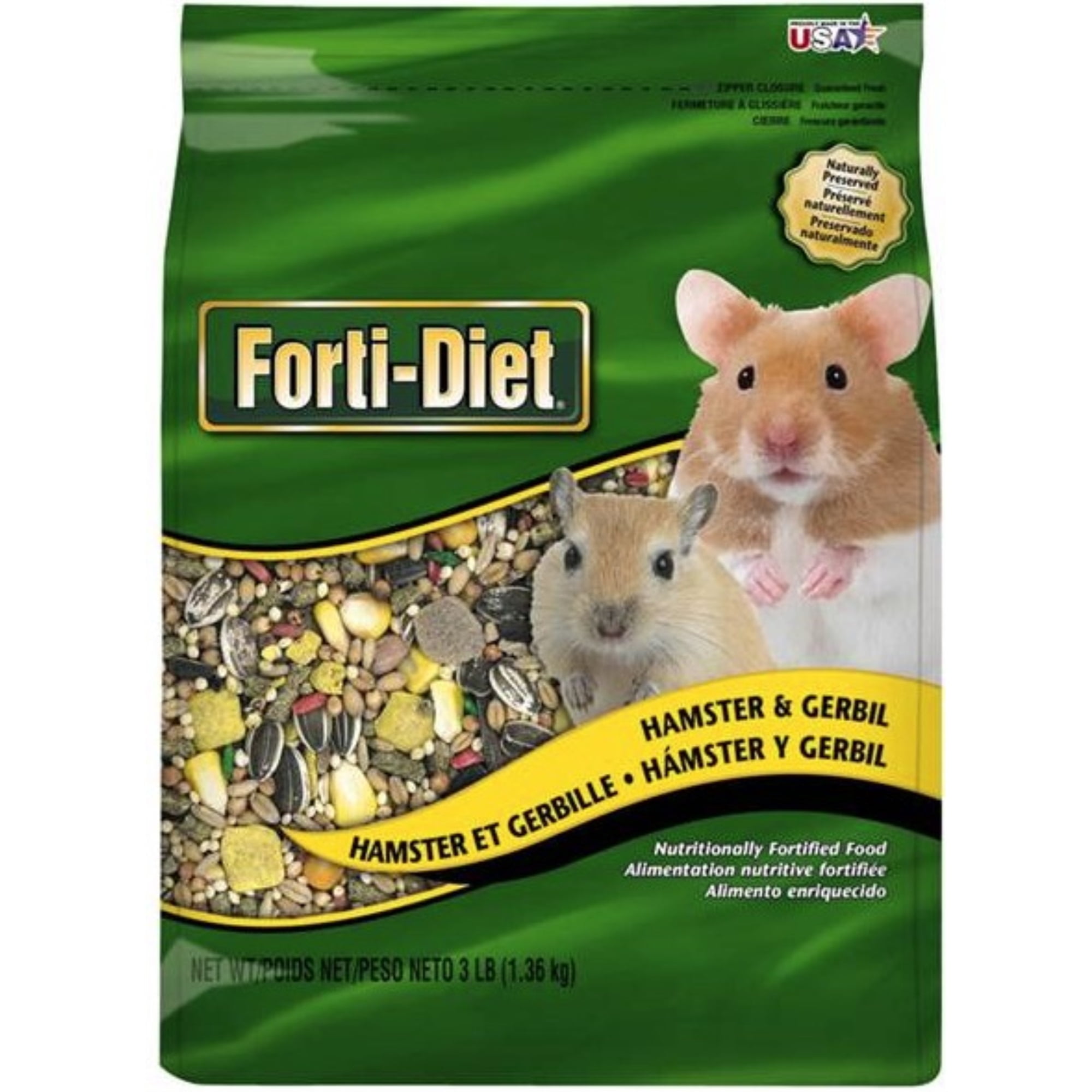 Kaytee Hamster and Gerbil Food Fortified With Vitamins and Minerals For ...