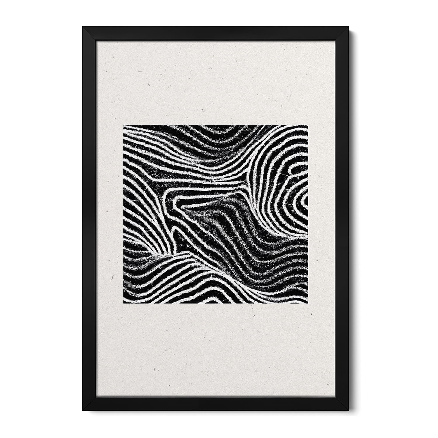 Premium Framed Art Print - Line Art Graphic I - Walmart.com