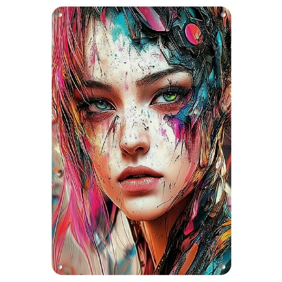 Premium Frameless Iron Art Tin Painting, 8x12 inches - High-Quality ...