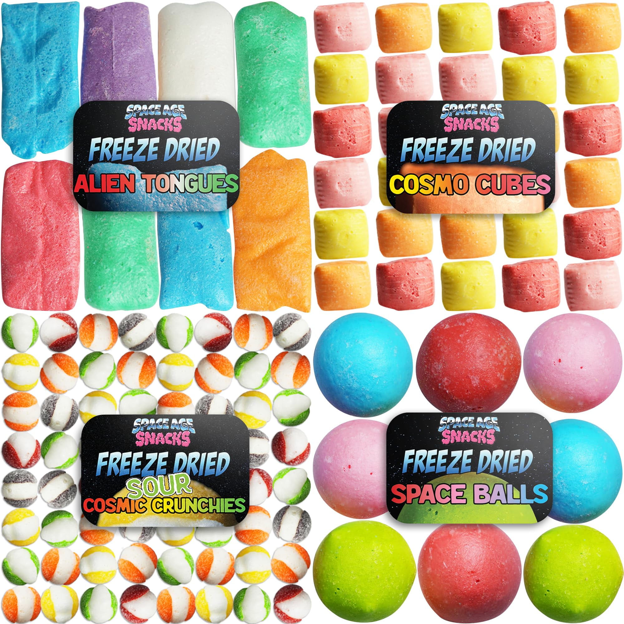 Premium Freeze Dried Candy XEF1 Variety Pack with 4 Candy - Alien ...