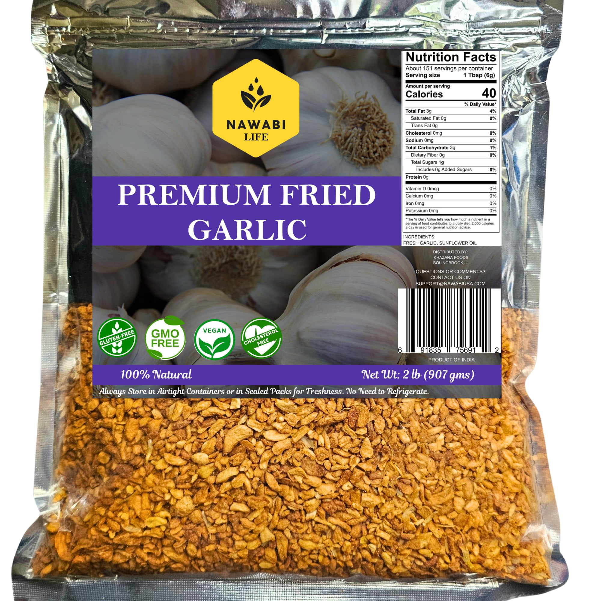 Premium Fried Garlic | BCF26 100% Natural (Non-GMO) | Gluten Free ...