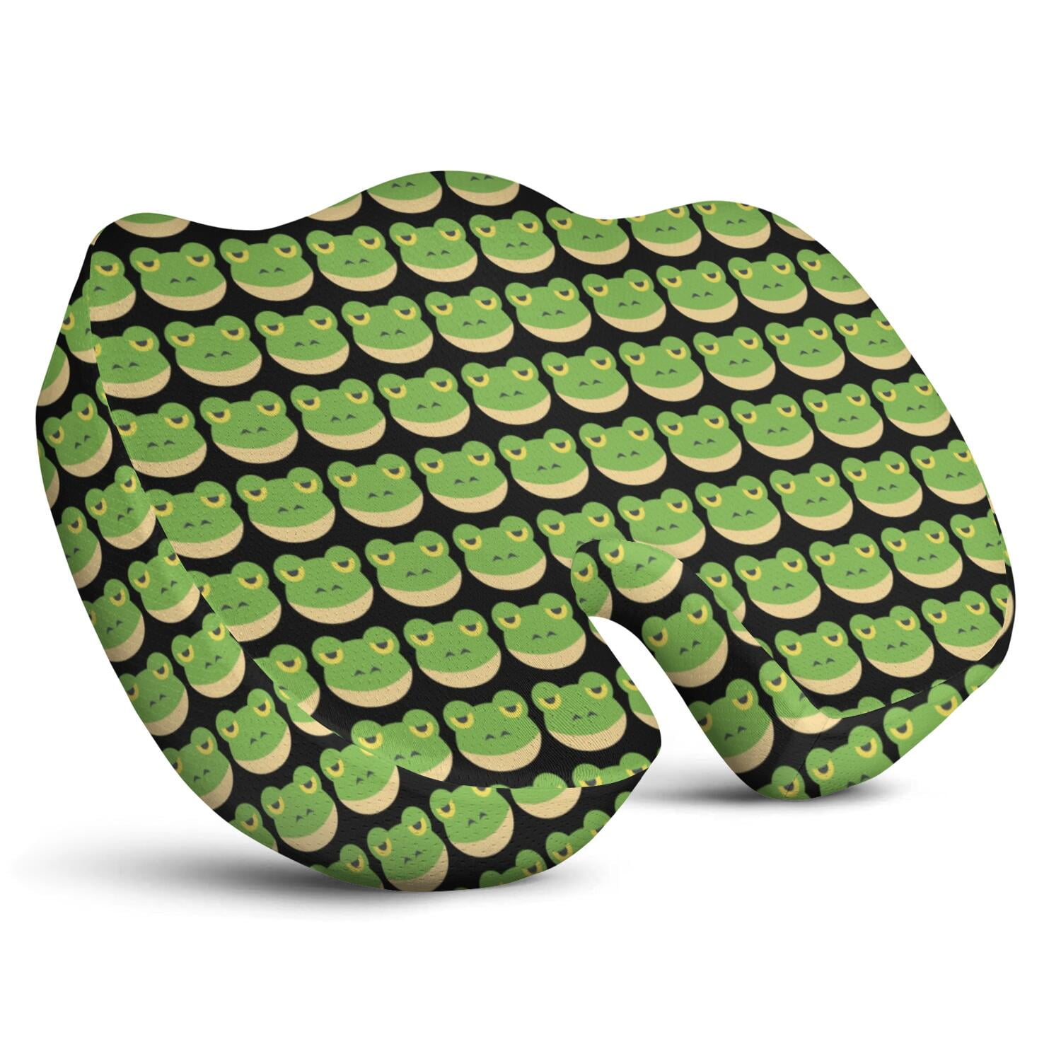 Premium Frog Pattern Memory Foam Seat Cushion Ergonomic Chair Pad for ...