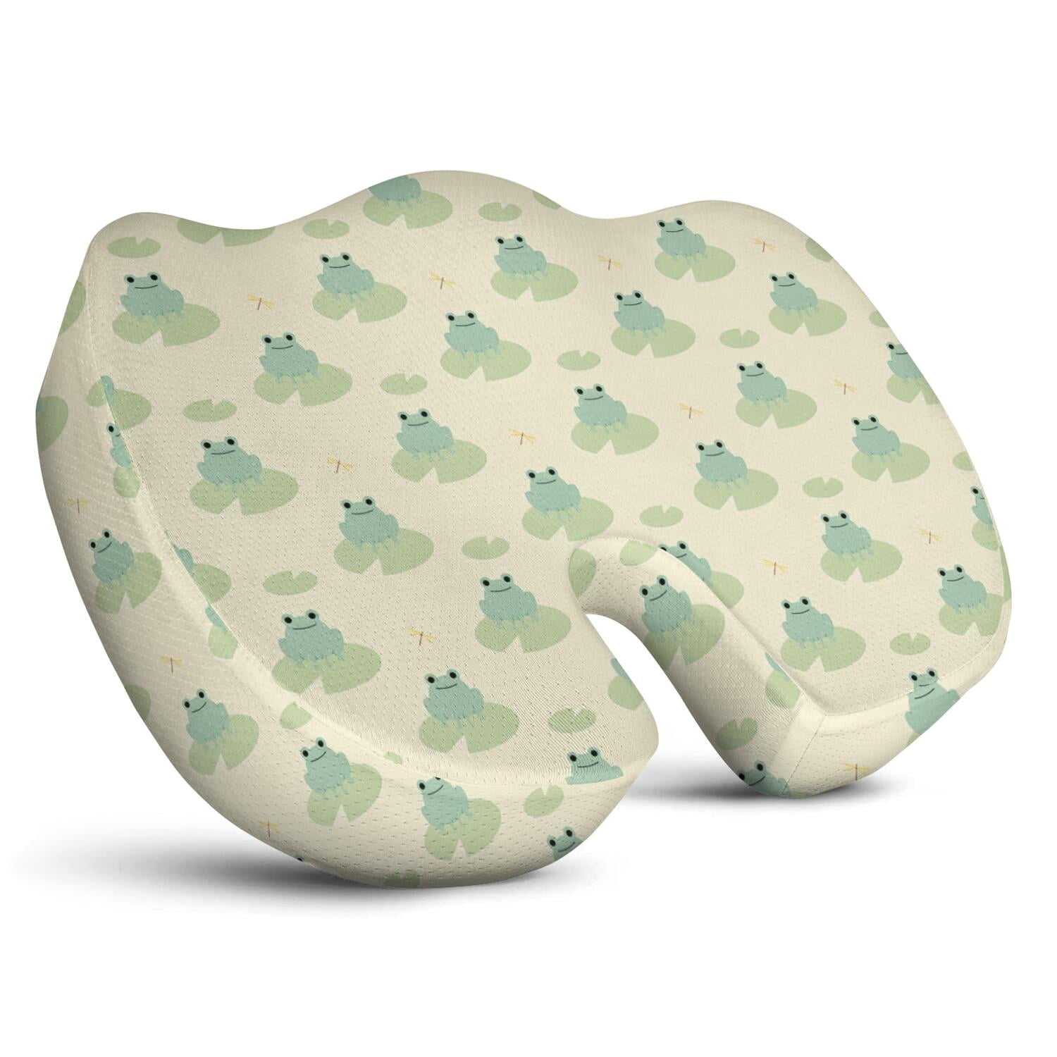 Premium Frog Pattern Memory Foam Seat Cushion Ergonomic Chair Pad for ...