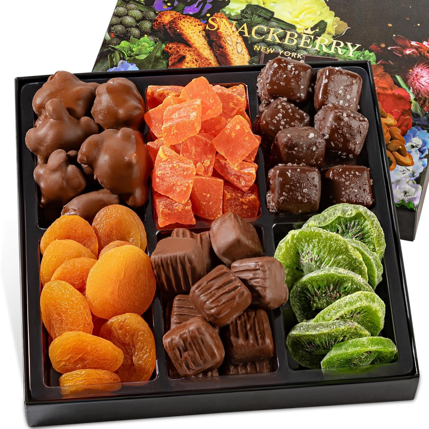 Premium Fruit & Chocolate Gift Box – Assortment with Chocolate Pecans ...