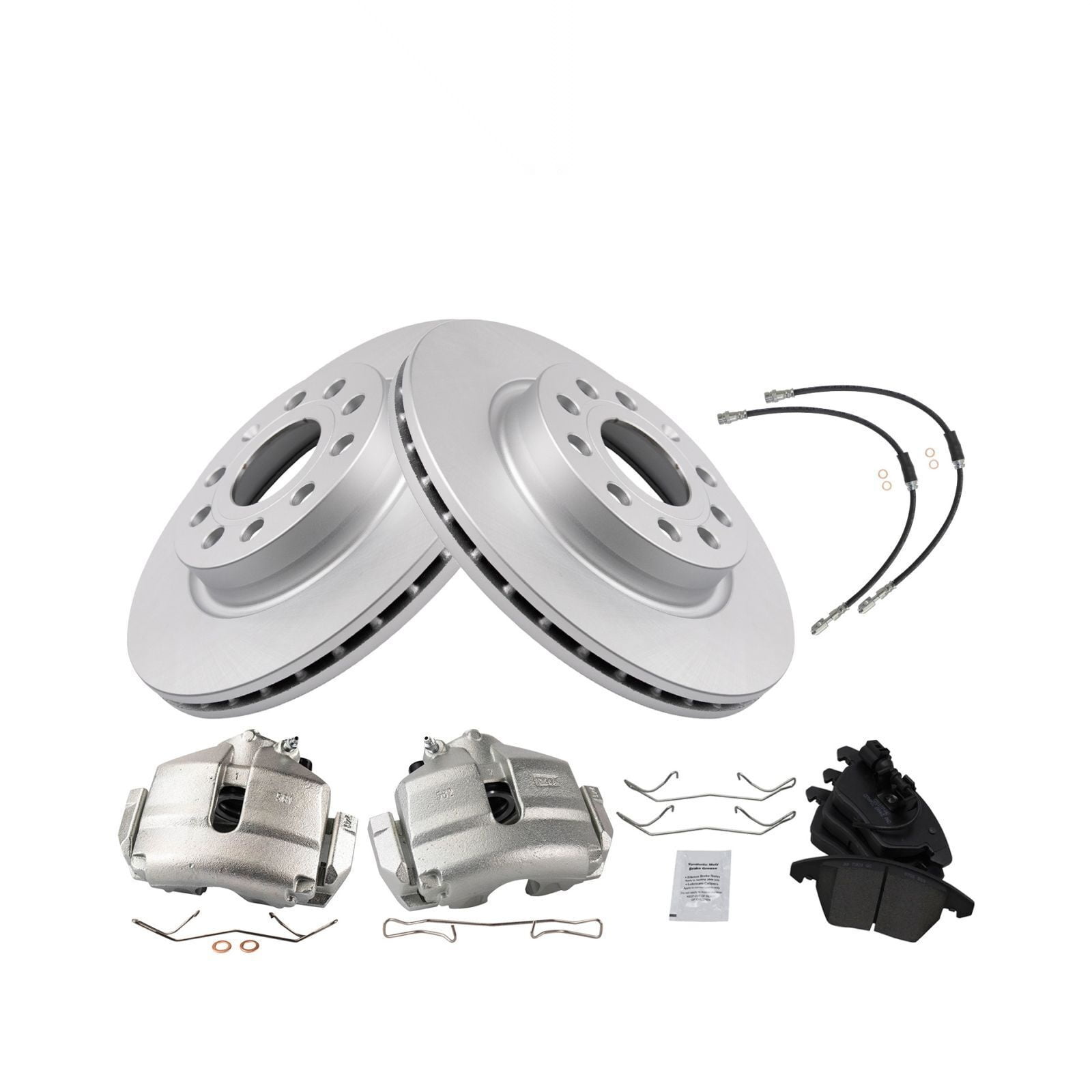 Premium G-Coated Ceramic Brake Pad & Rotor Kit for Swagen - Front Disc ...