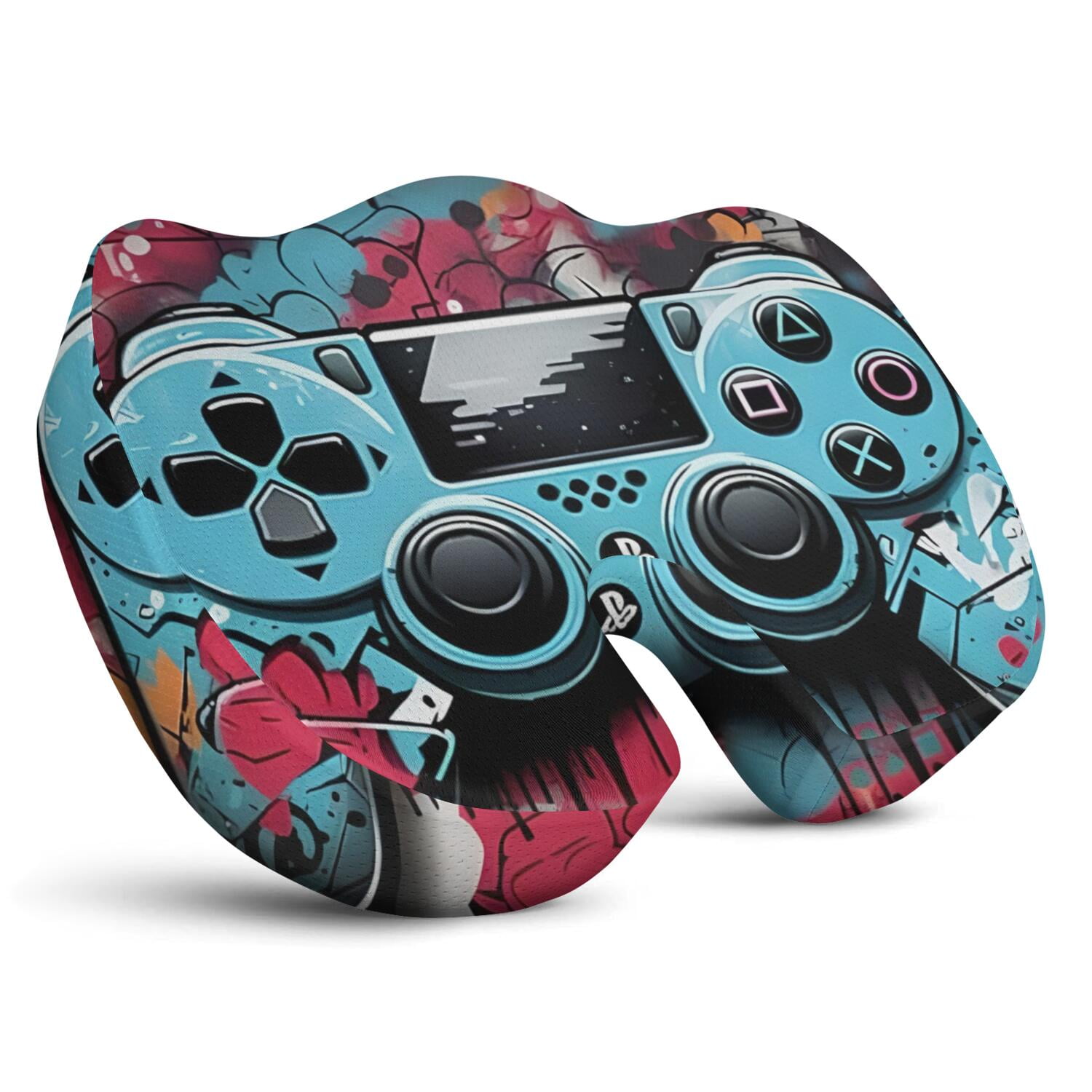Premium Gaming Pattern Memory Foam Seat Cushion Ergonomic Chair Pad for ...