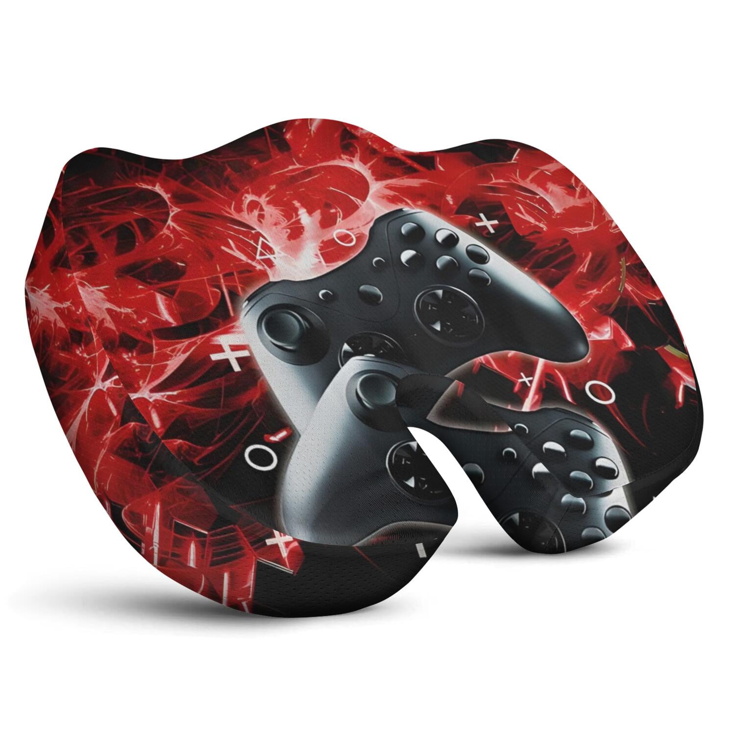 Premium Gaming Pattern Memory Foam Seat Cushion Ergonomic Chair Pad for ...