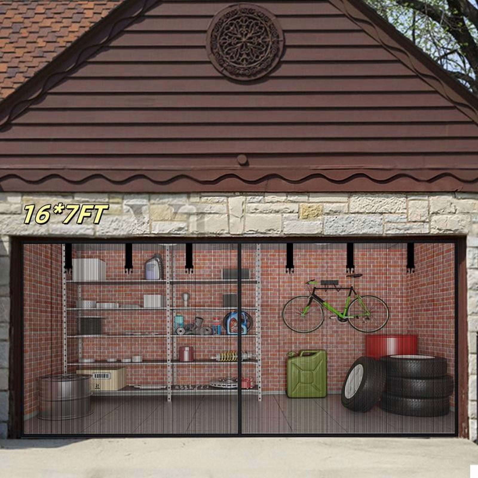 "Premium Garage Screen Door with Magnetic Closure, Durable PET Fiber ...