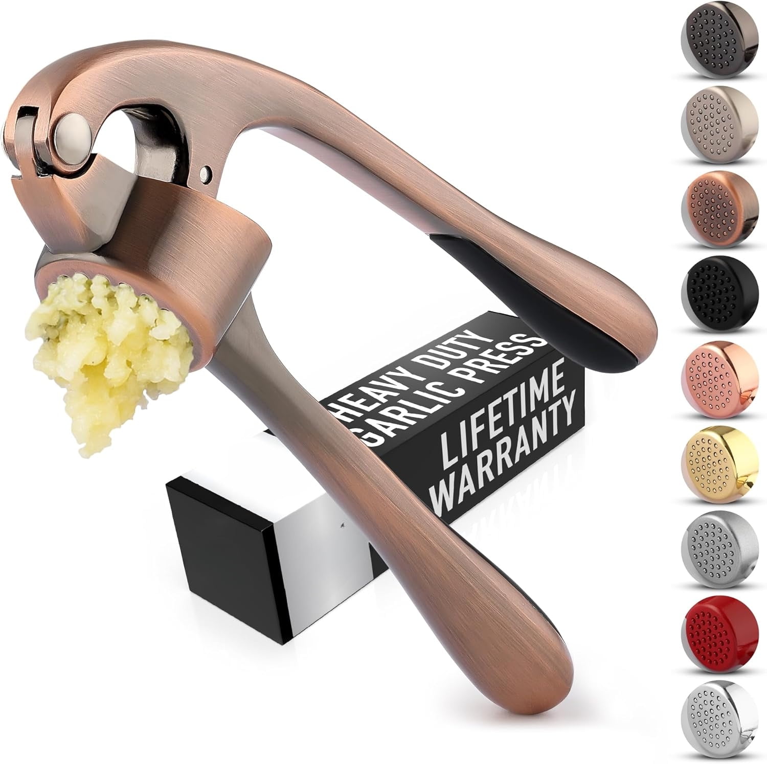 Premium Garlic Press Set - Rust Proof & Dishwasher Safe Professional ...