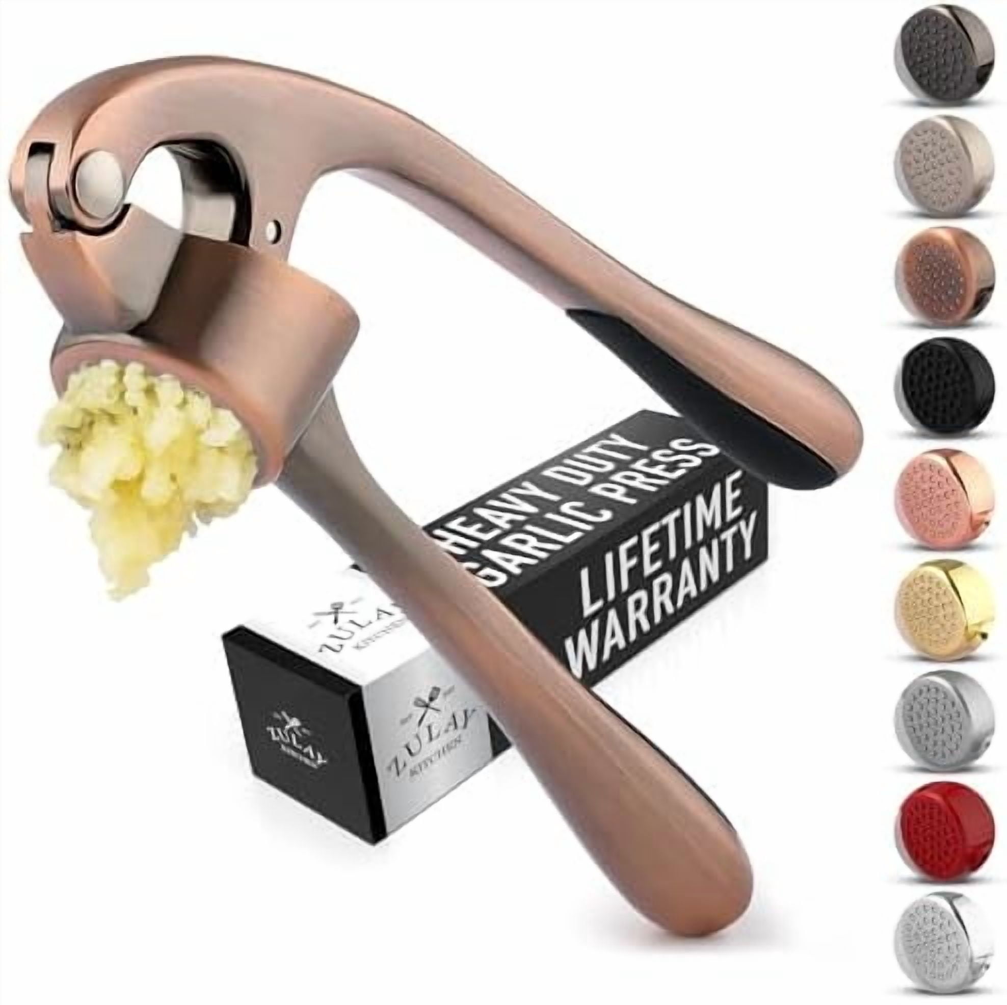 Premium Garlic Press Set - Rust Proof Professional Garlic Mincer Tool ...