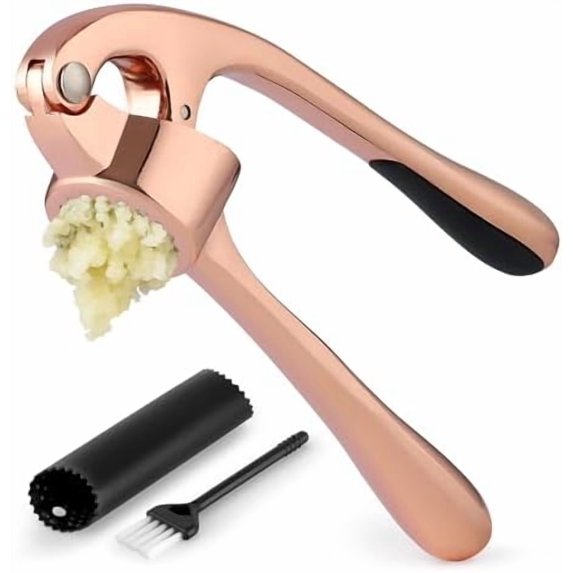 Premium Garlic Press Set - Rust Proof Professional Garlic Mincer Tool ...