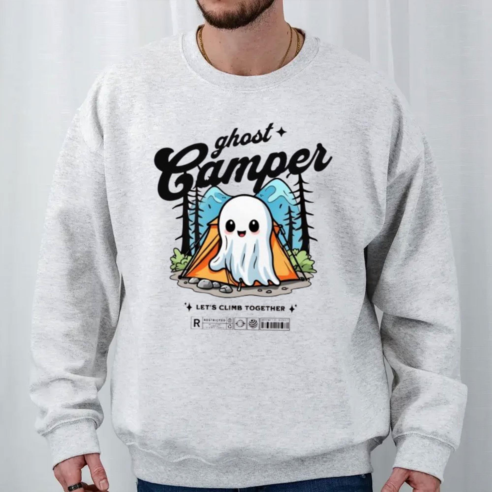 Premium Ghost Camper Little Ghost Camping Together Sweat Shirt ...