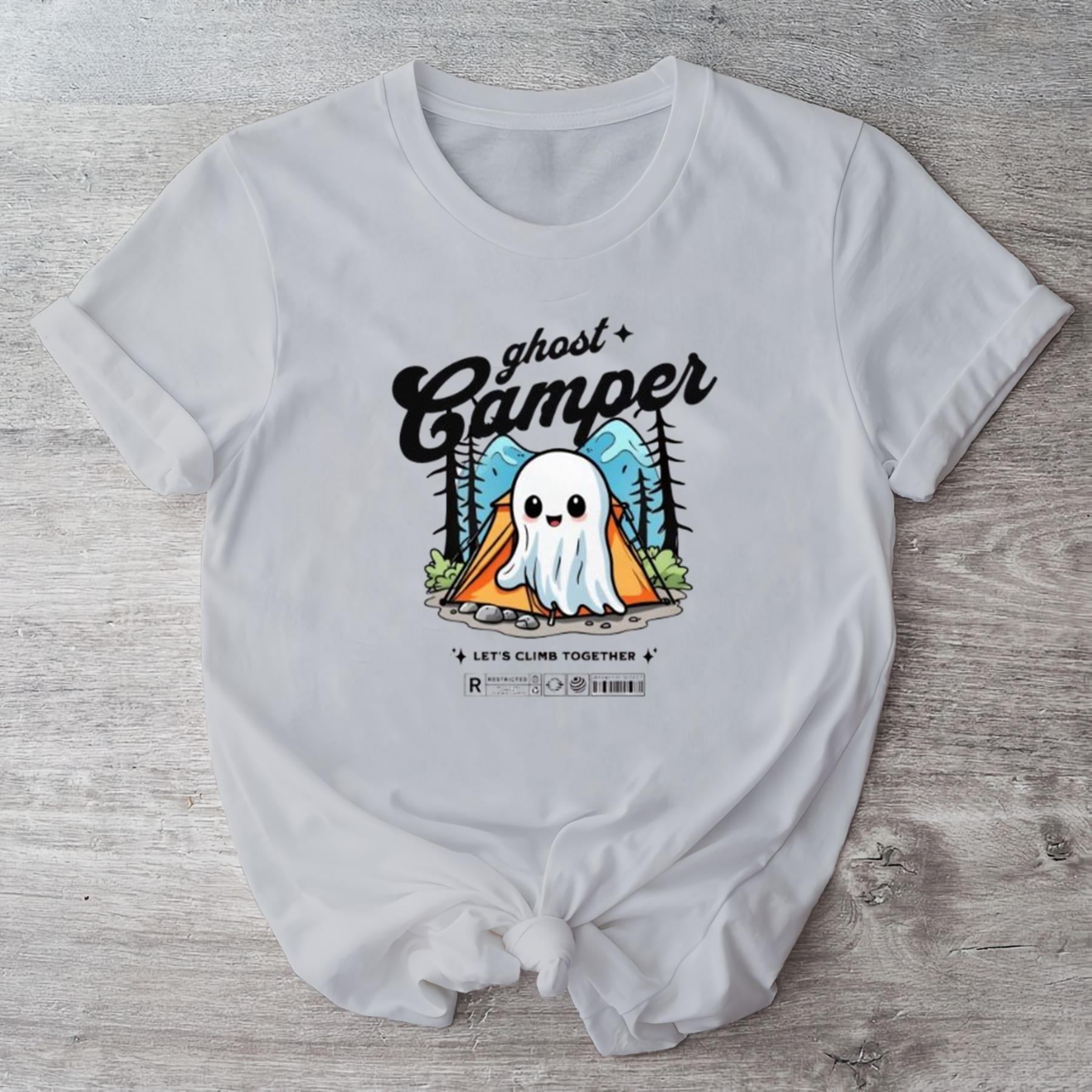 Premium Ghost Camper Little Ghost Camping Together T-Shirt - Walmart.com