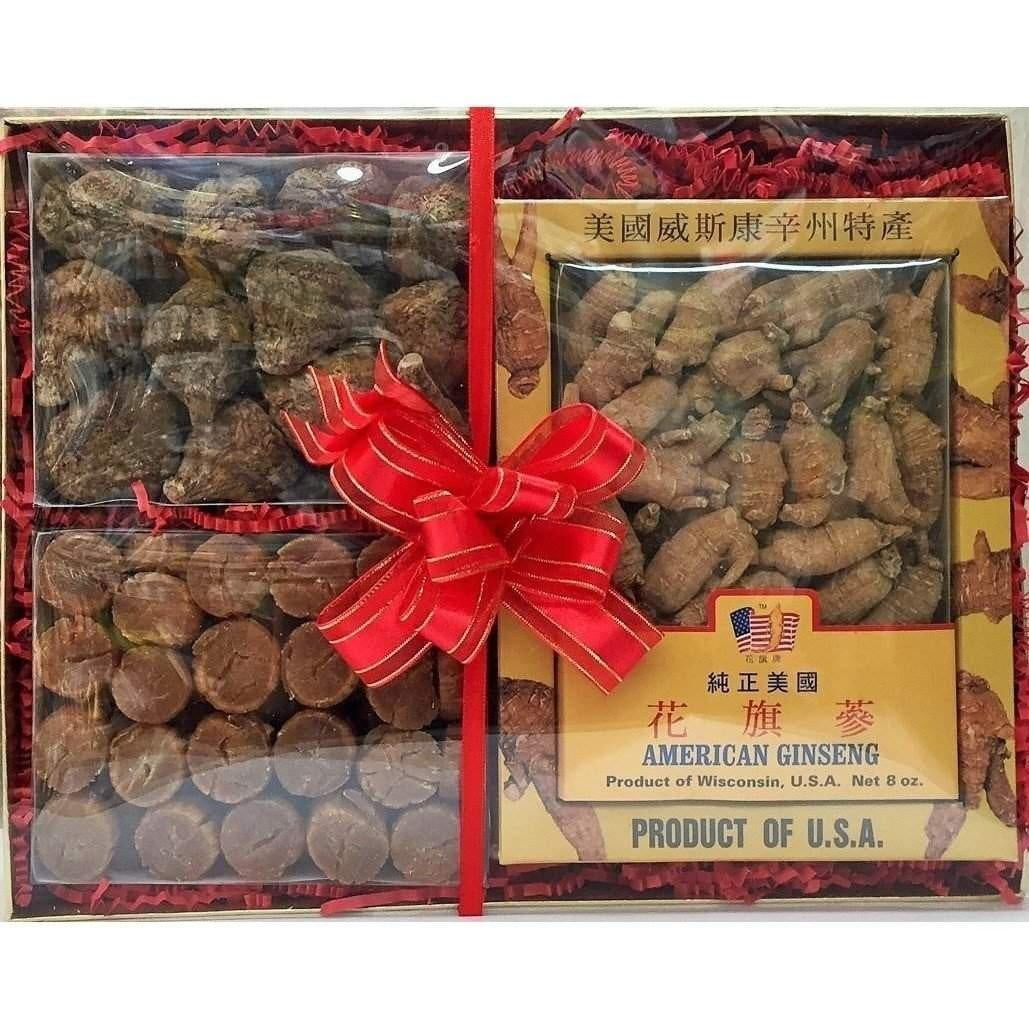 Premium Gift Box Set - Premium Ginseng (8oz), Peruvian Maca (8oz ...
