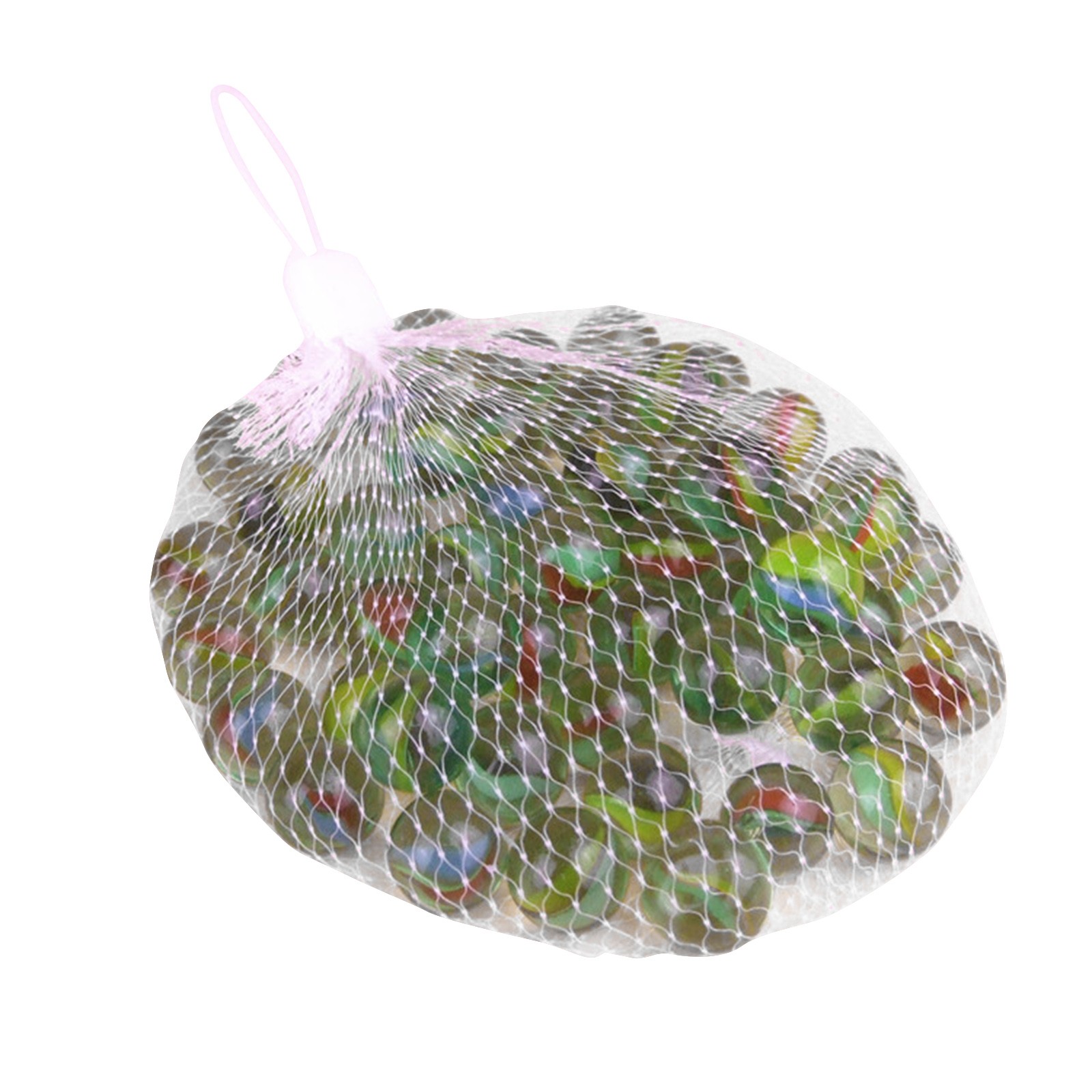 Premium Glass Marbles Set 200 Count, 16mm Diameter, Classic Game Pieces ...