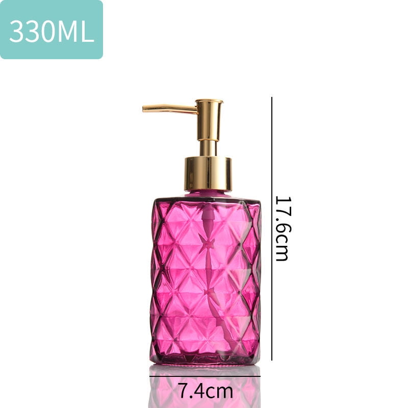 Premium Glass Soap Dispenser with Rust Proof Stainless Steel Pump ...