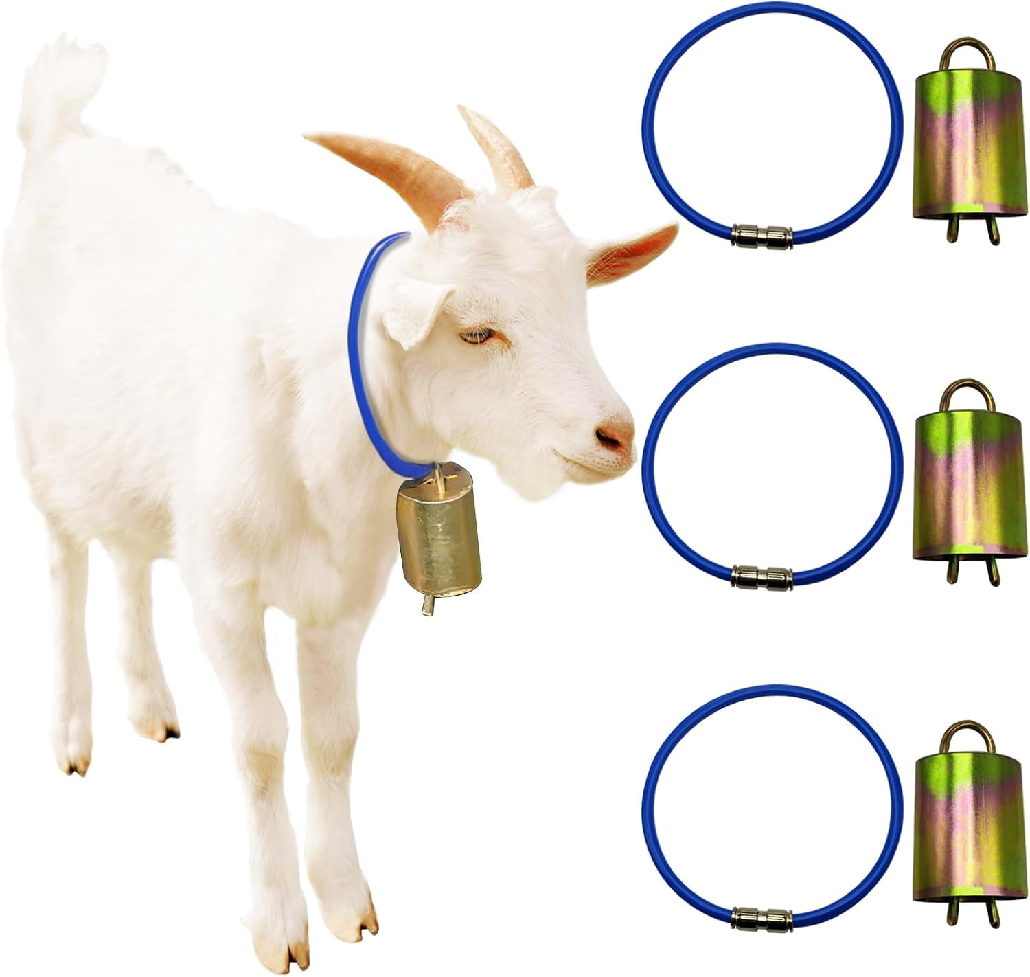 Premium Goat Collar with Bell - Loud, Durable, Creative, and Large ...