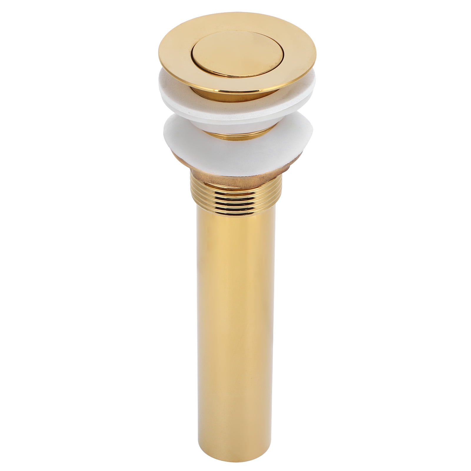 Premium Gold Bathroom Sink Drain, Non,Overflow, Easy Install, Leak ...