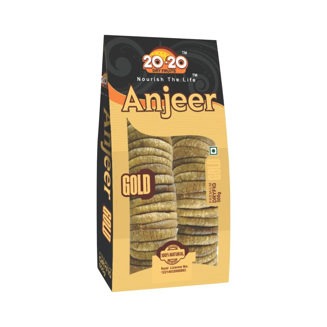 Premium Gold Large Size Anjeer Dried Figs By 20-20 Dry Fruits 500gm ...