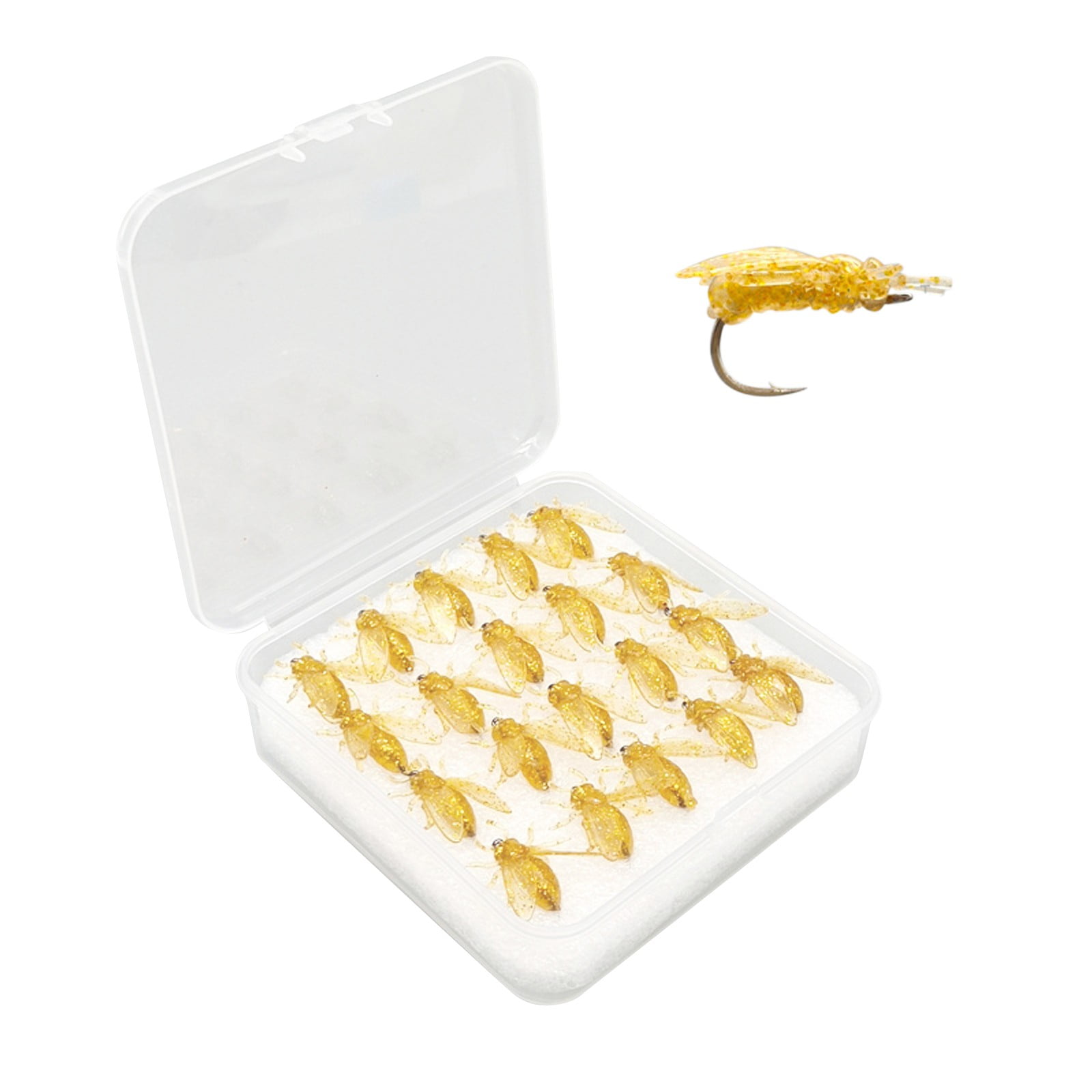 Premium Gold Tungsten Bead Head Nymph Fly Fishing Lures 20 Piece Set ...
