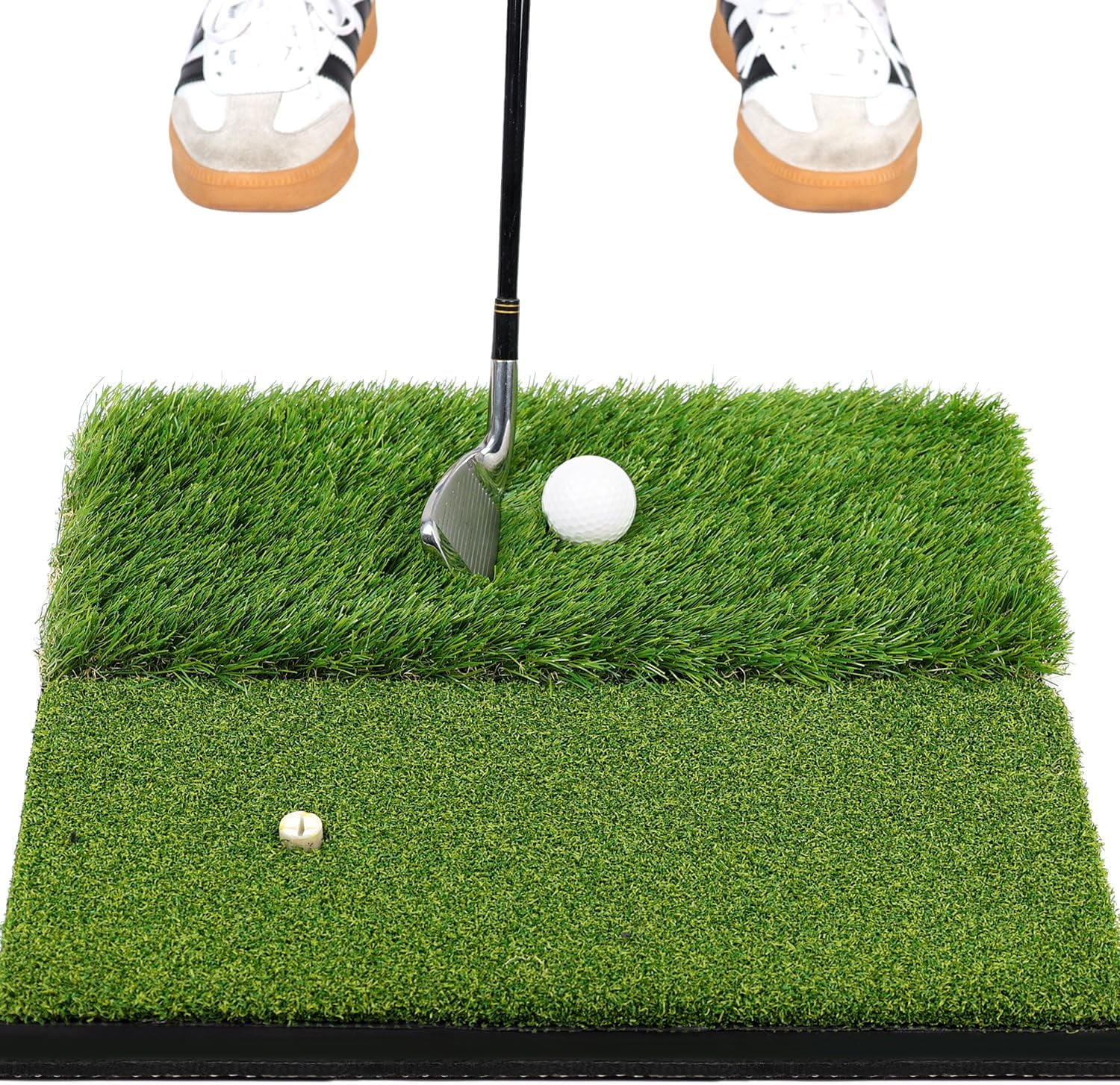 Premium Golf Hitting Mat, 10mm Foam Padding with Rubber Backing Golf ...