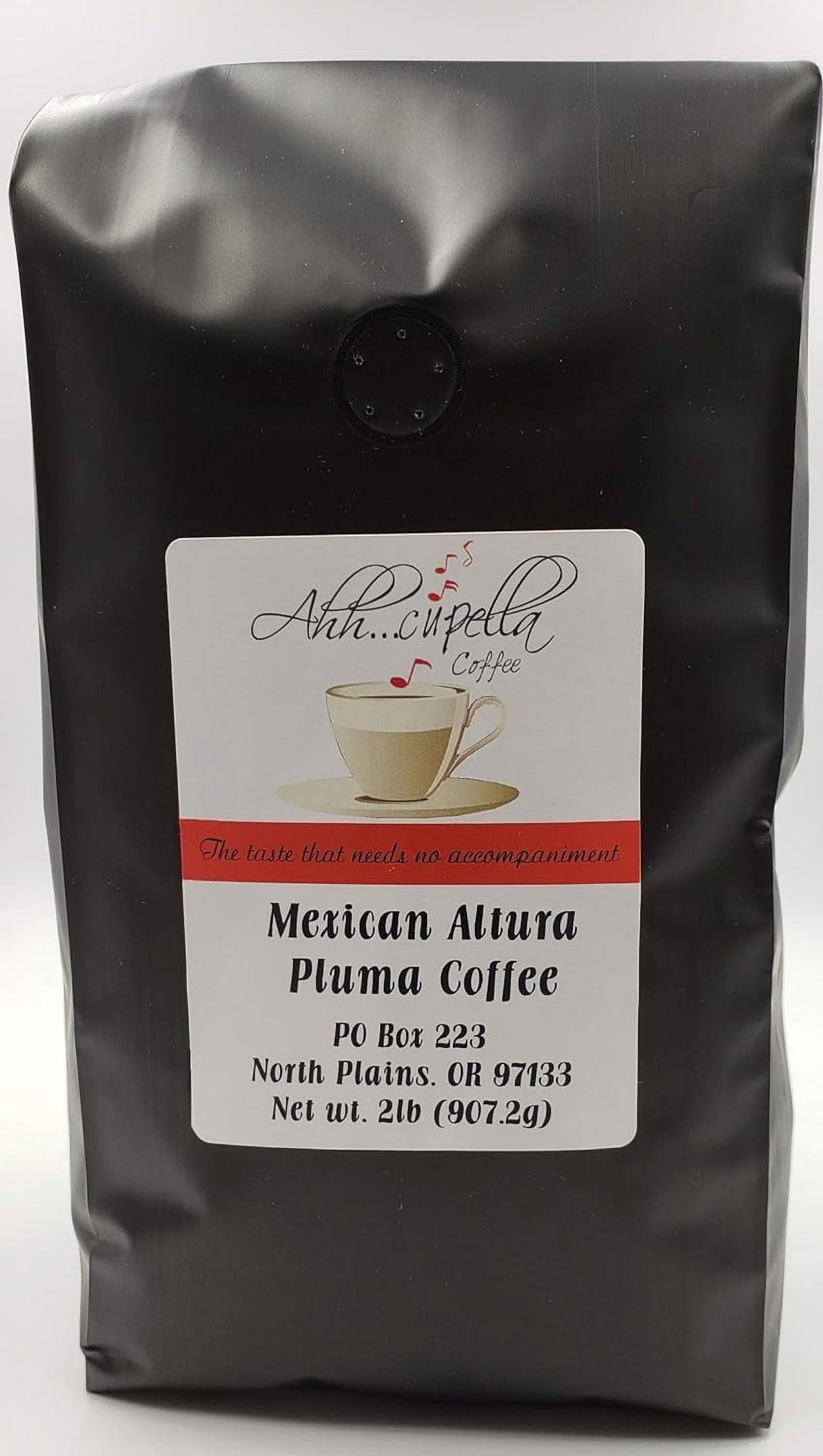 Premium Gourmet Mexican Altura Pluma whole bean coffee, 32oz bag ...