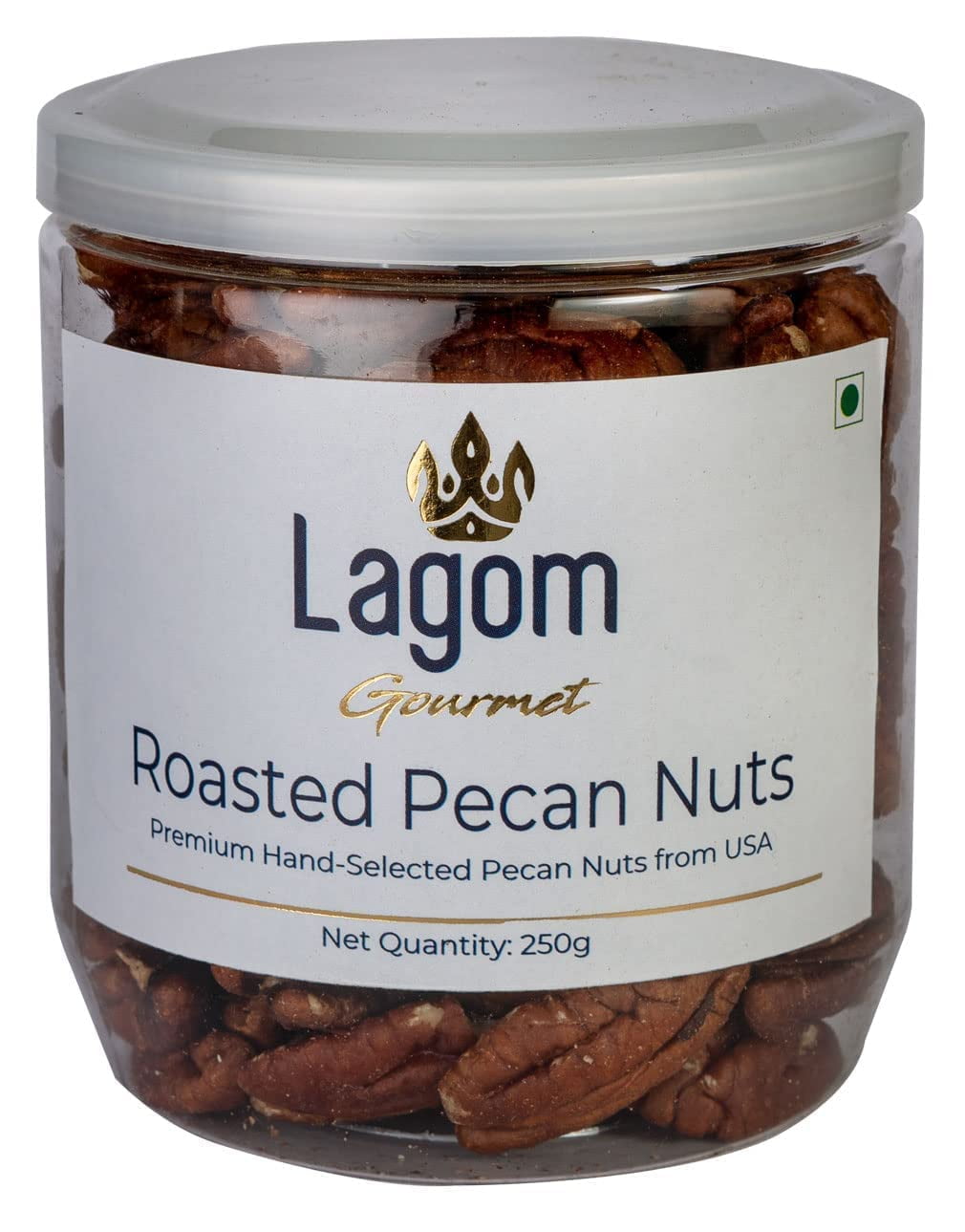 Premium Gourmet Roasted Pecan Nuts By Lagom 250gm, | Delicious ...