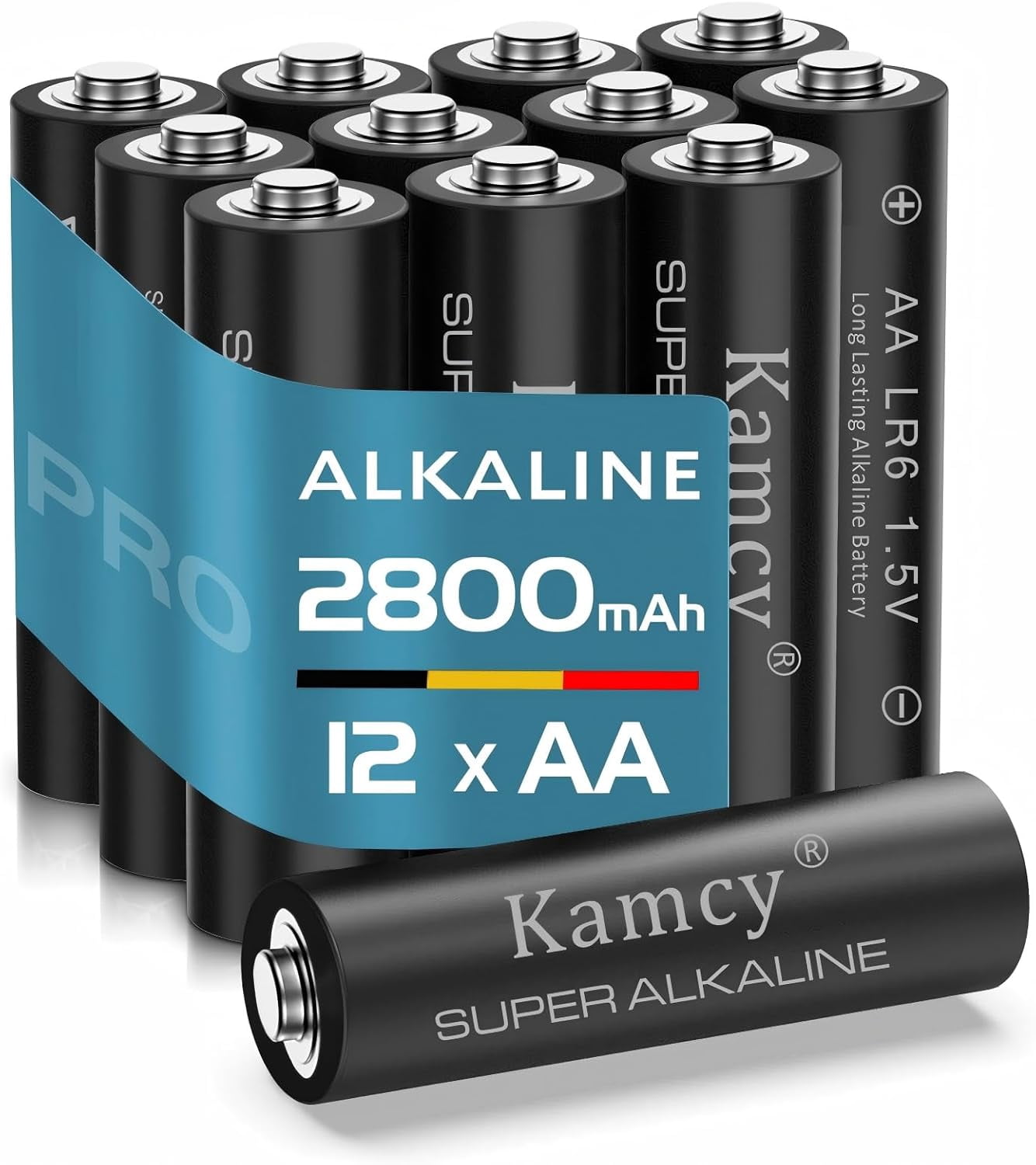Premium Grade AA Batteries 12 Pack - Alkaline Double A Battery ...